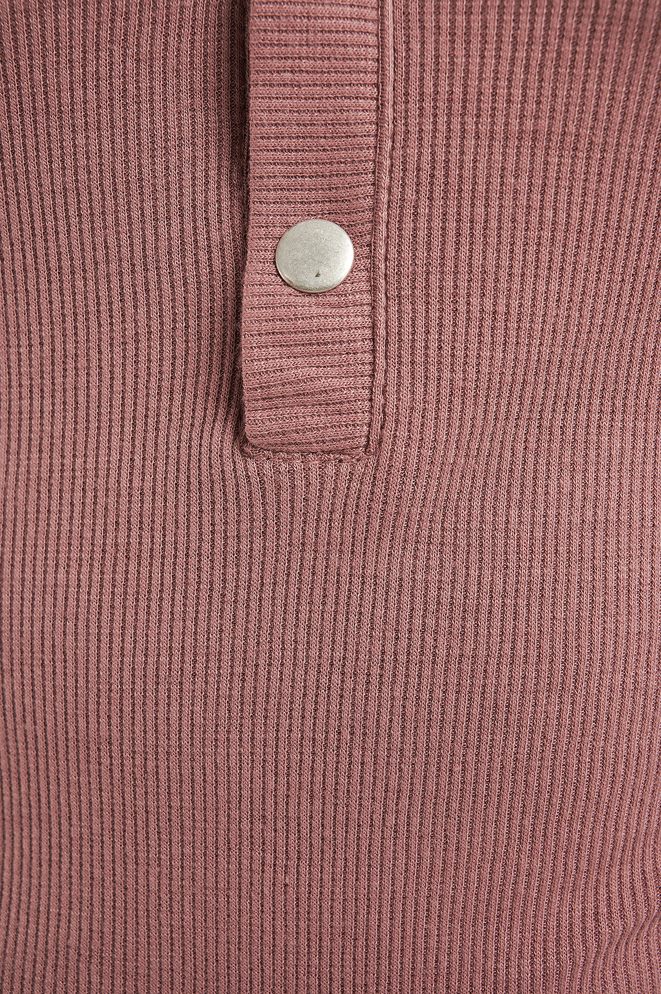 Press Button Rib Top Pink | na-kd.com