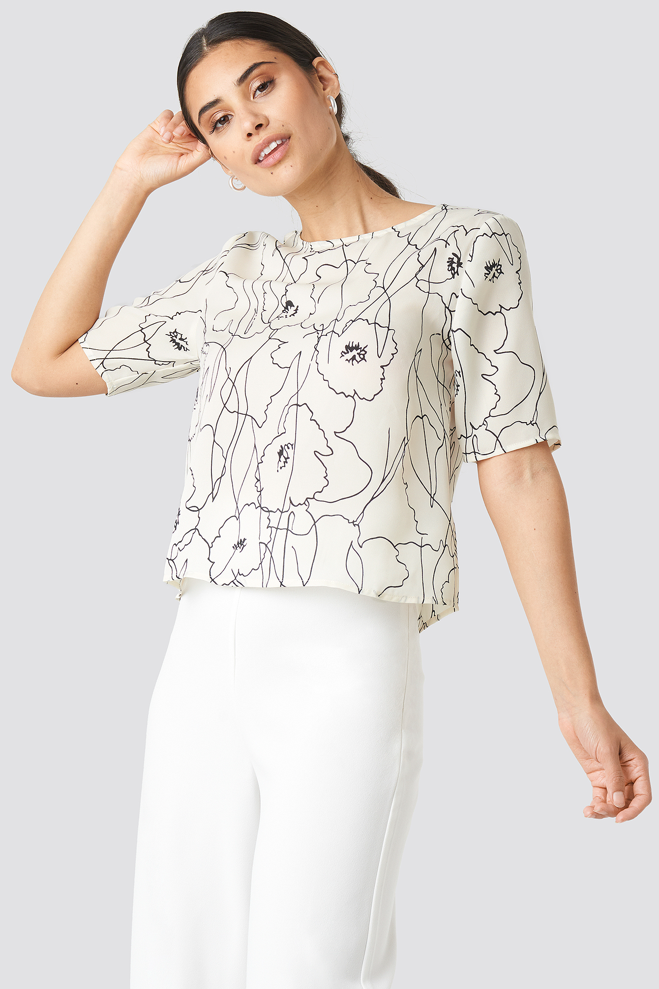 Printed Top White | NA-KD