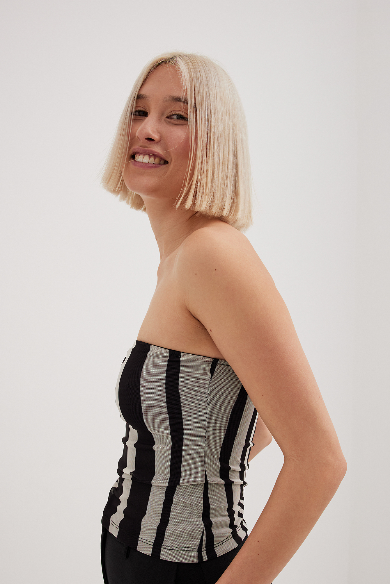 Printed Tube Top Stripe | NA-KD