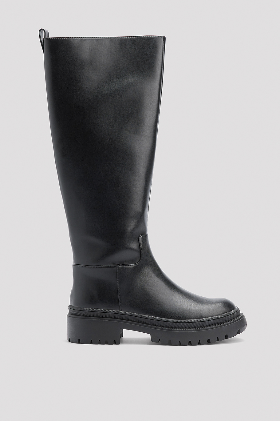 Profile Sole Shaft Boots Black | NA-KD