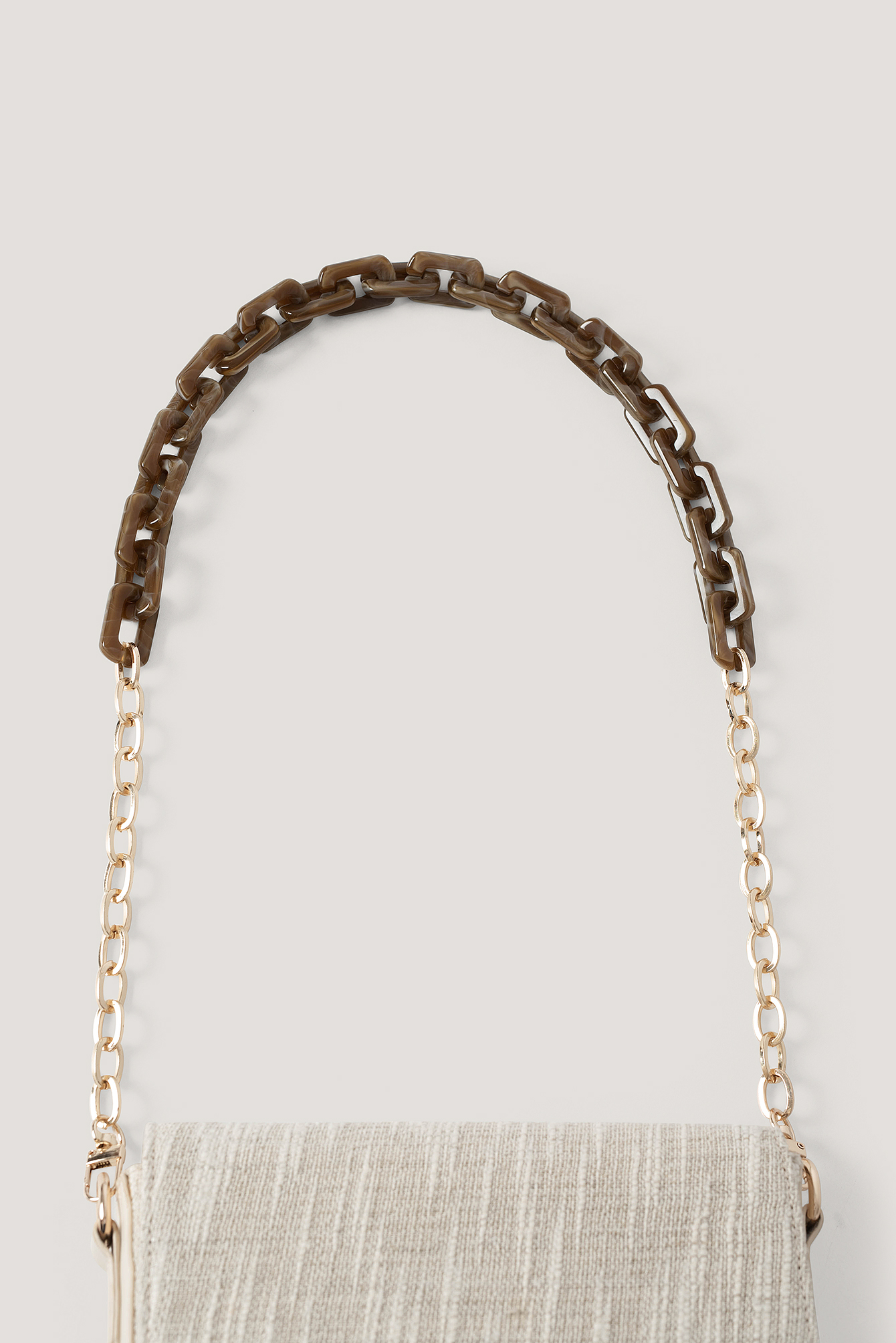 Removable Squared Bag Chain Braun | na-kd.com