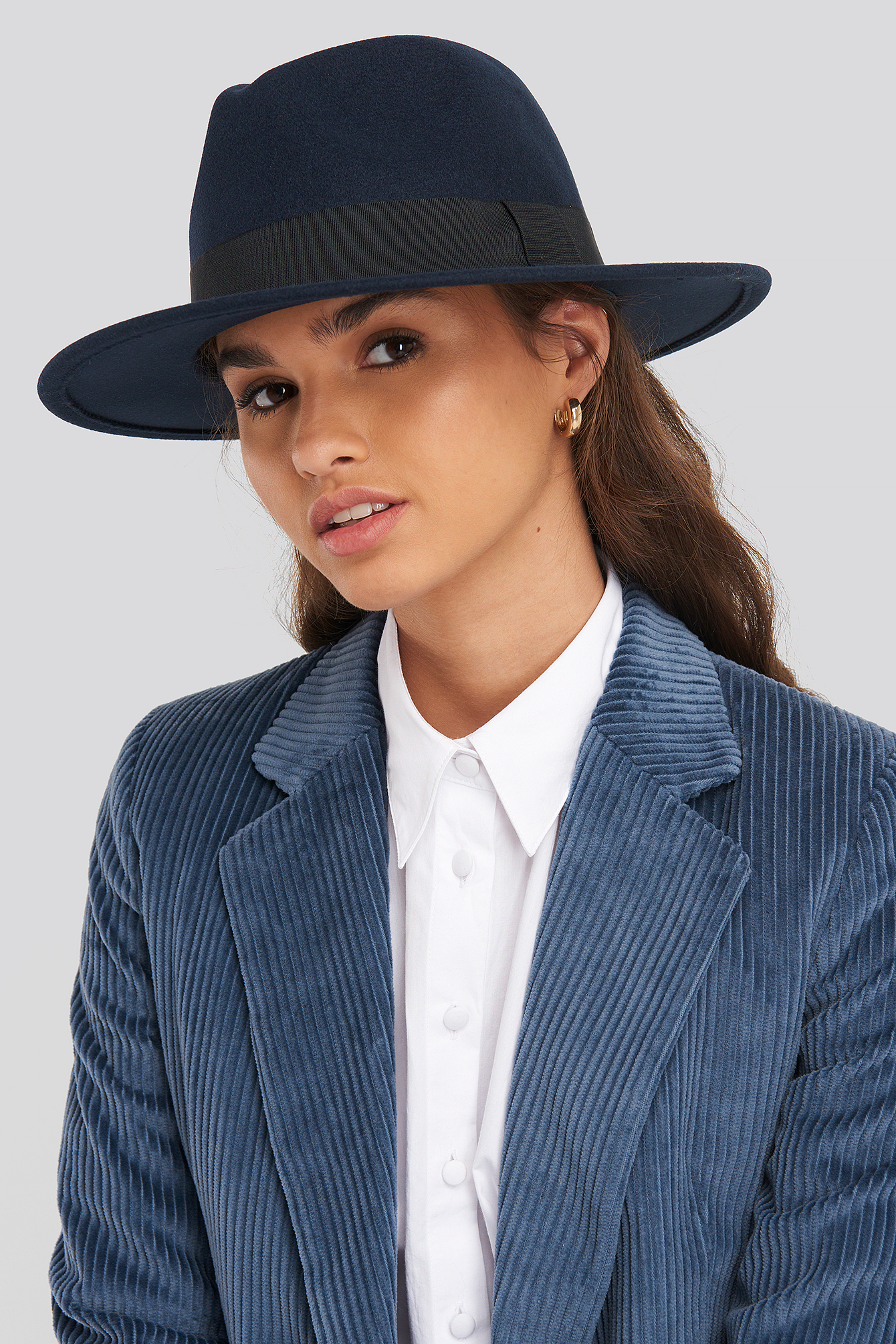 Ribbon Fedora Hat Bleu | NA-KD