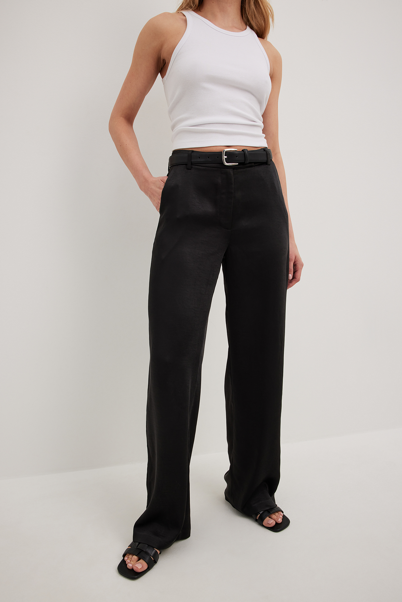 Pantalon de costume Noir | NA-KD