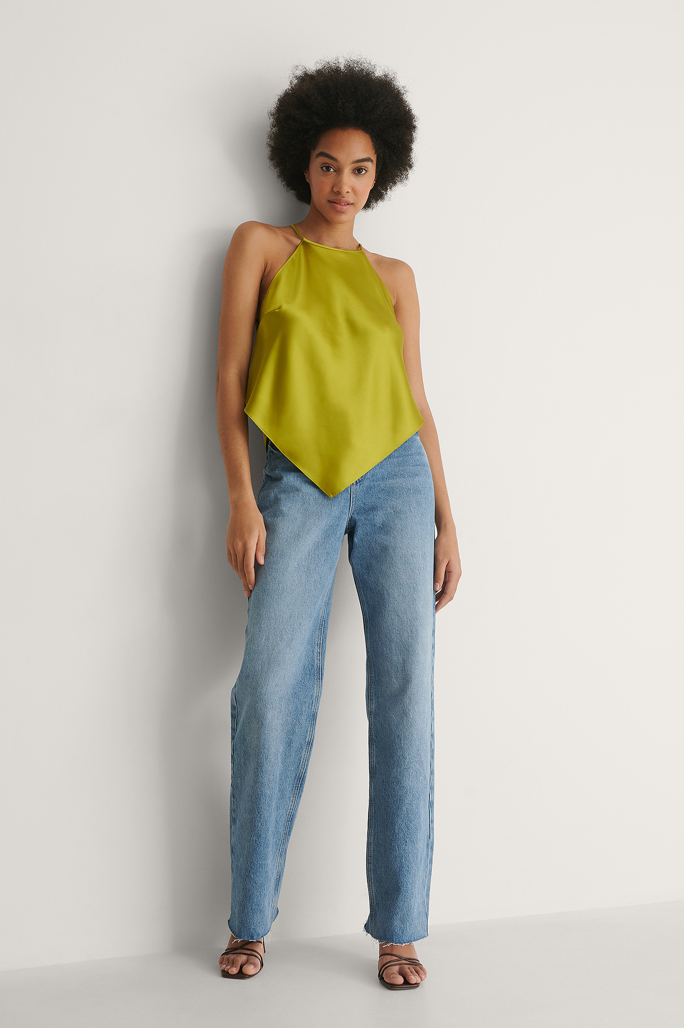 Scarf Singlet Green | na-kd.com