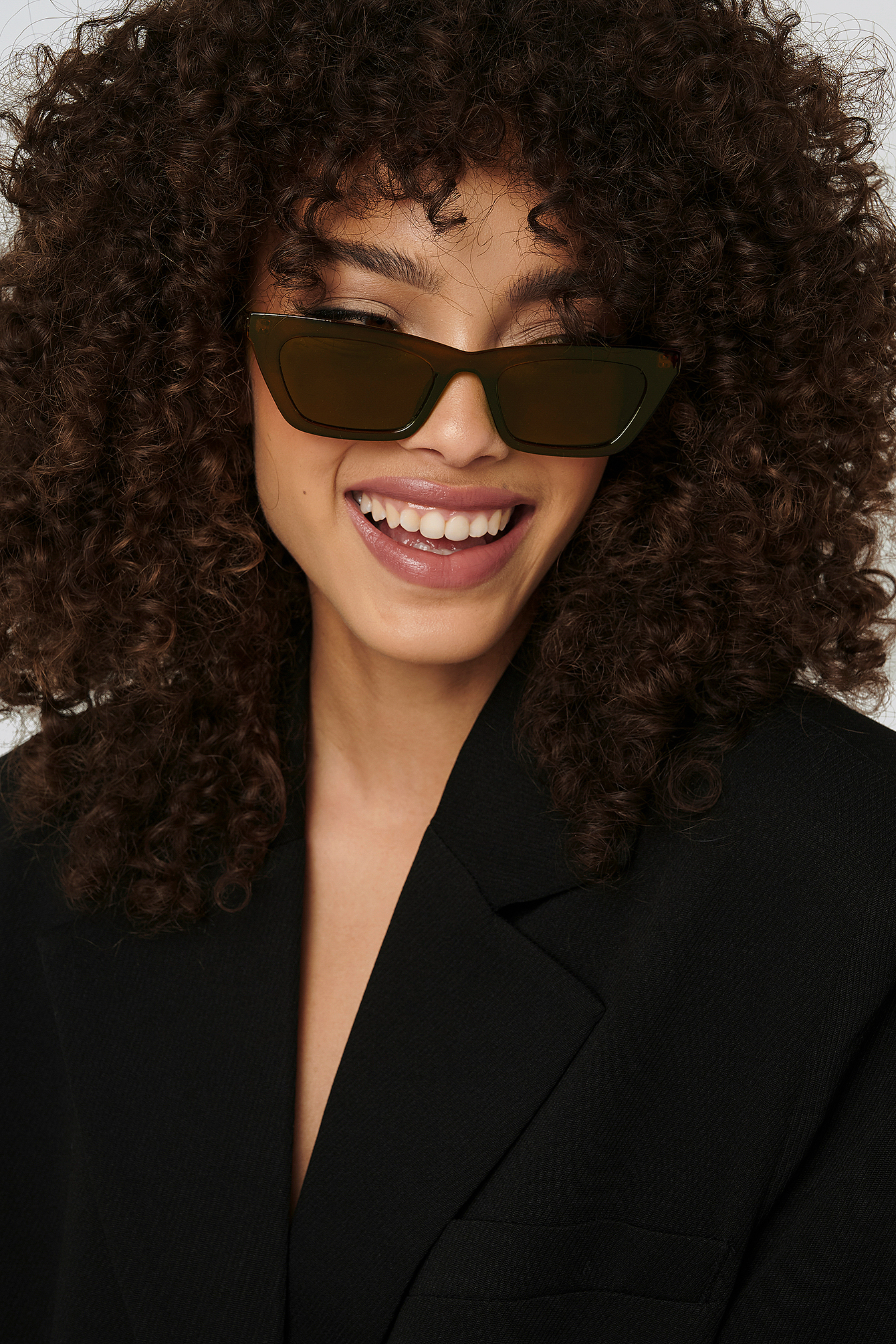 Sharp Edge Slim Sunglasses Brown | na-kd.com