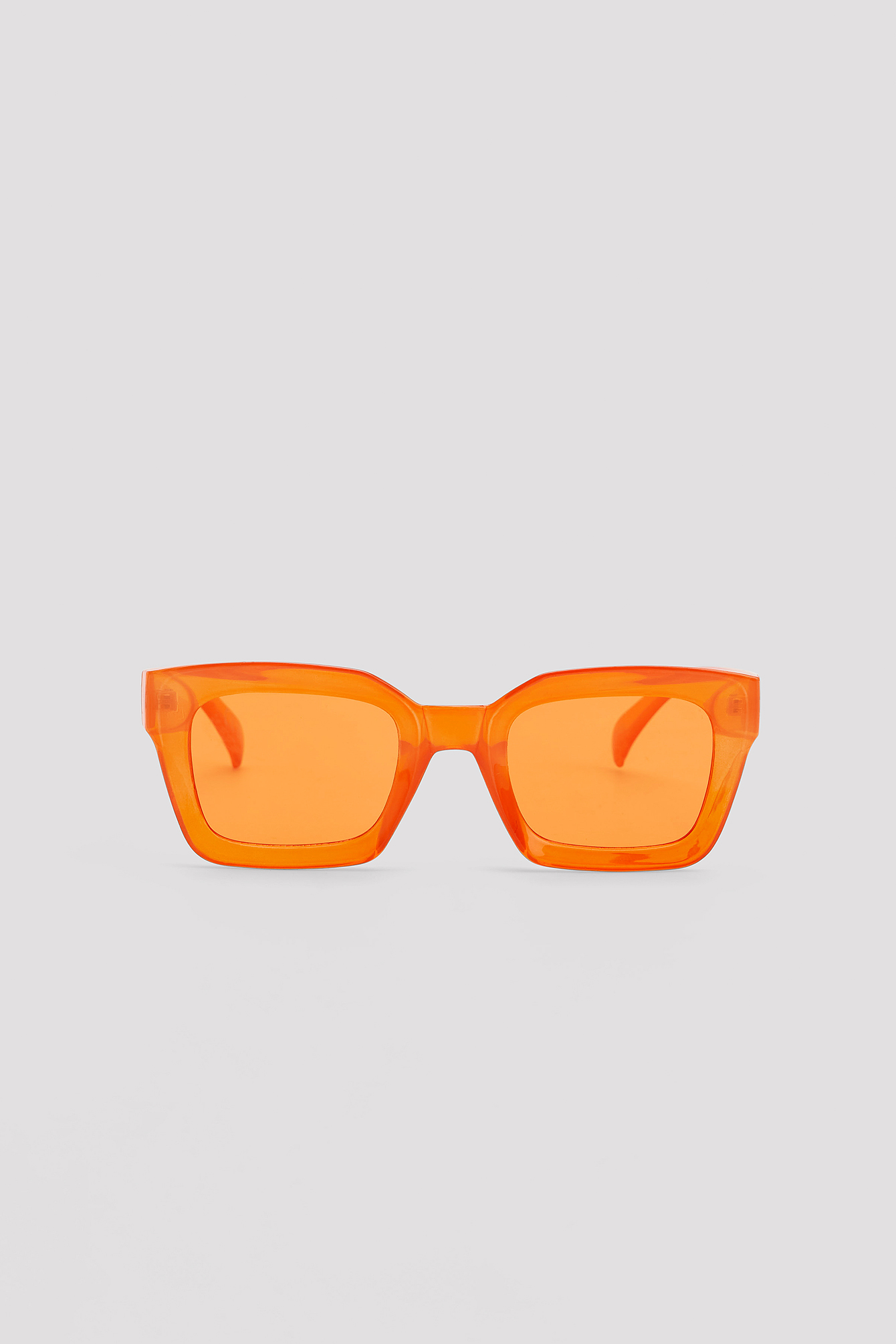 Sharp Rectangular Sunglasses Orange | na-kd.com