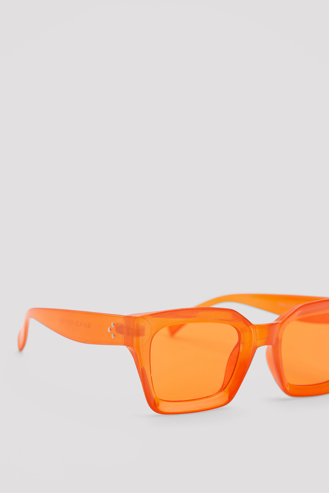 Sharp Rectangular Sunglasses Orange | na-kd.com