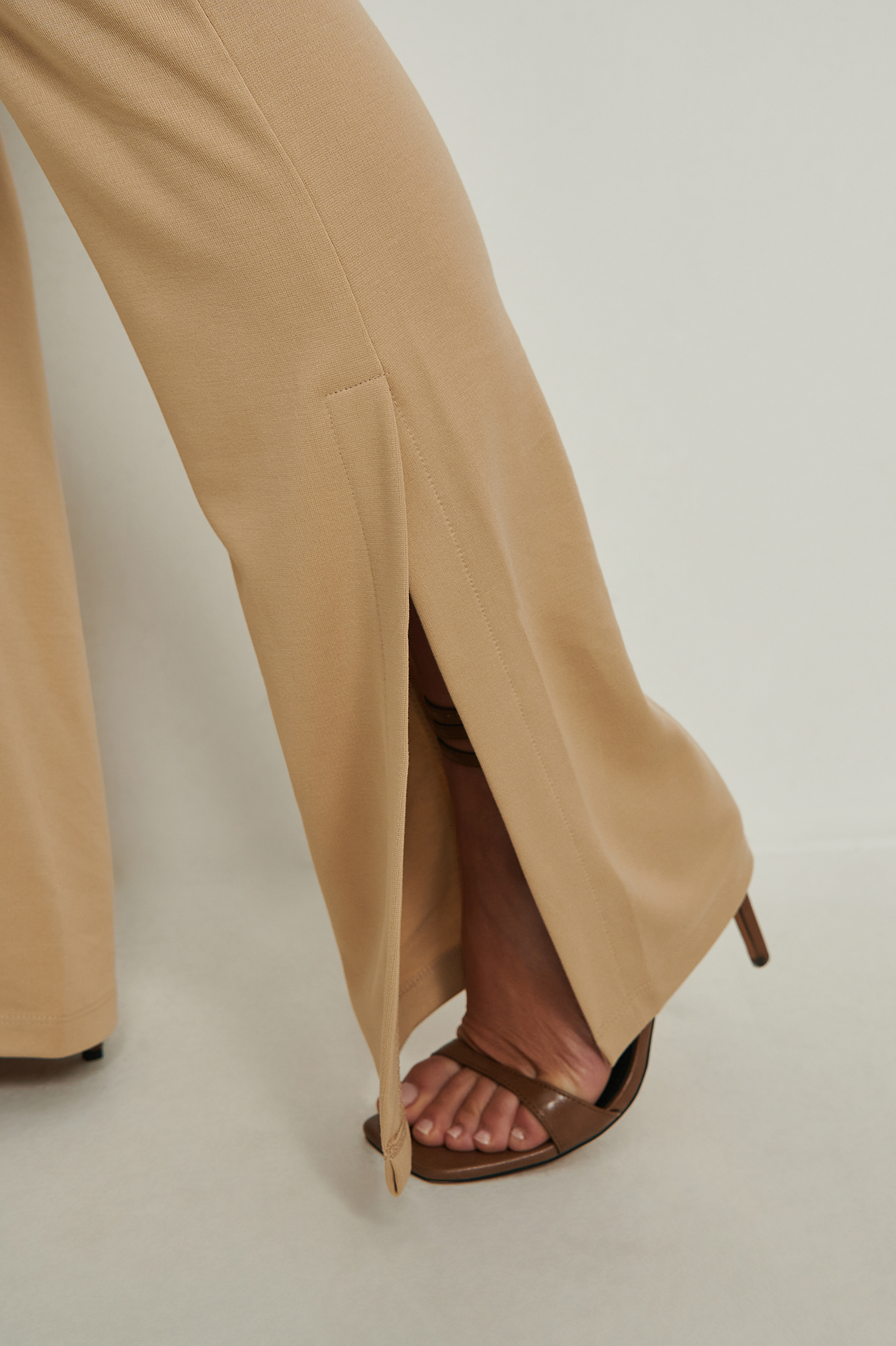 Side Slit Detail Pants Beige | na-kd.com