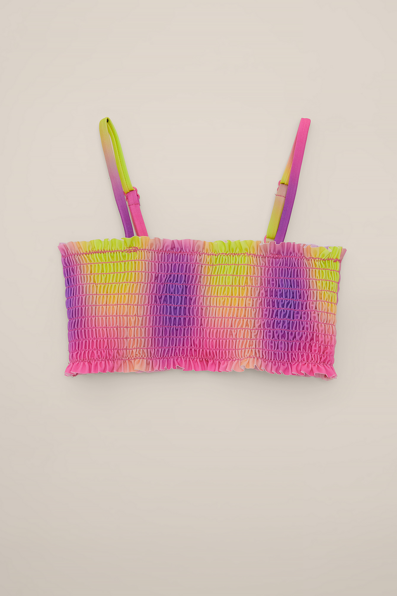 Smocked Bikini Top Multicolor | na-kd.com