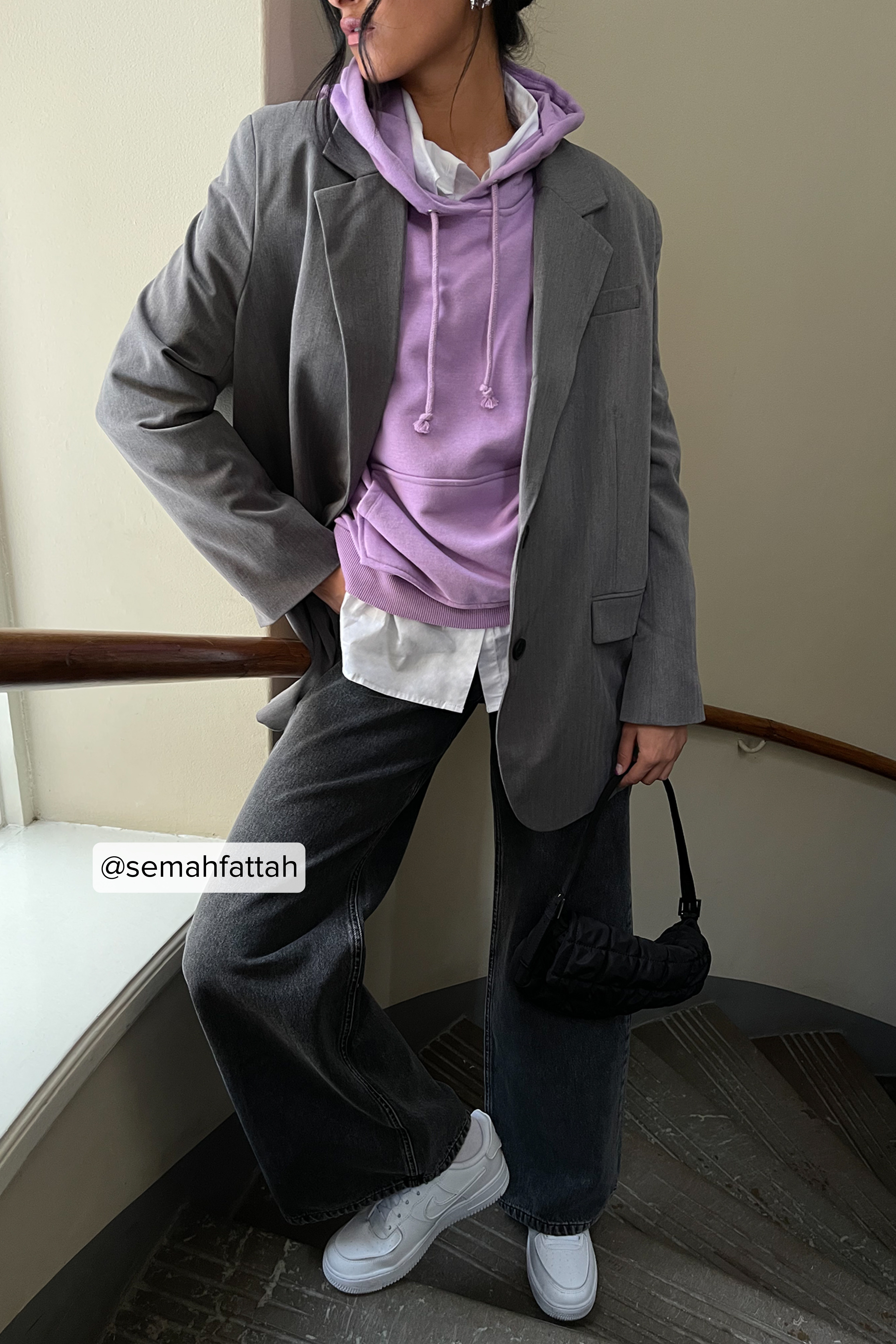 Organic Soft Rigid Wide Jeans Grey | na-kd.com