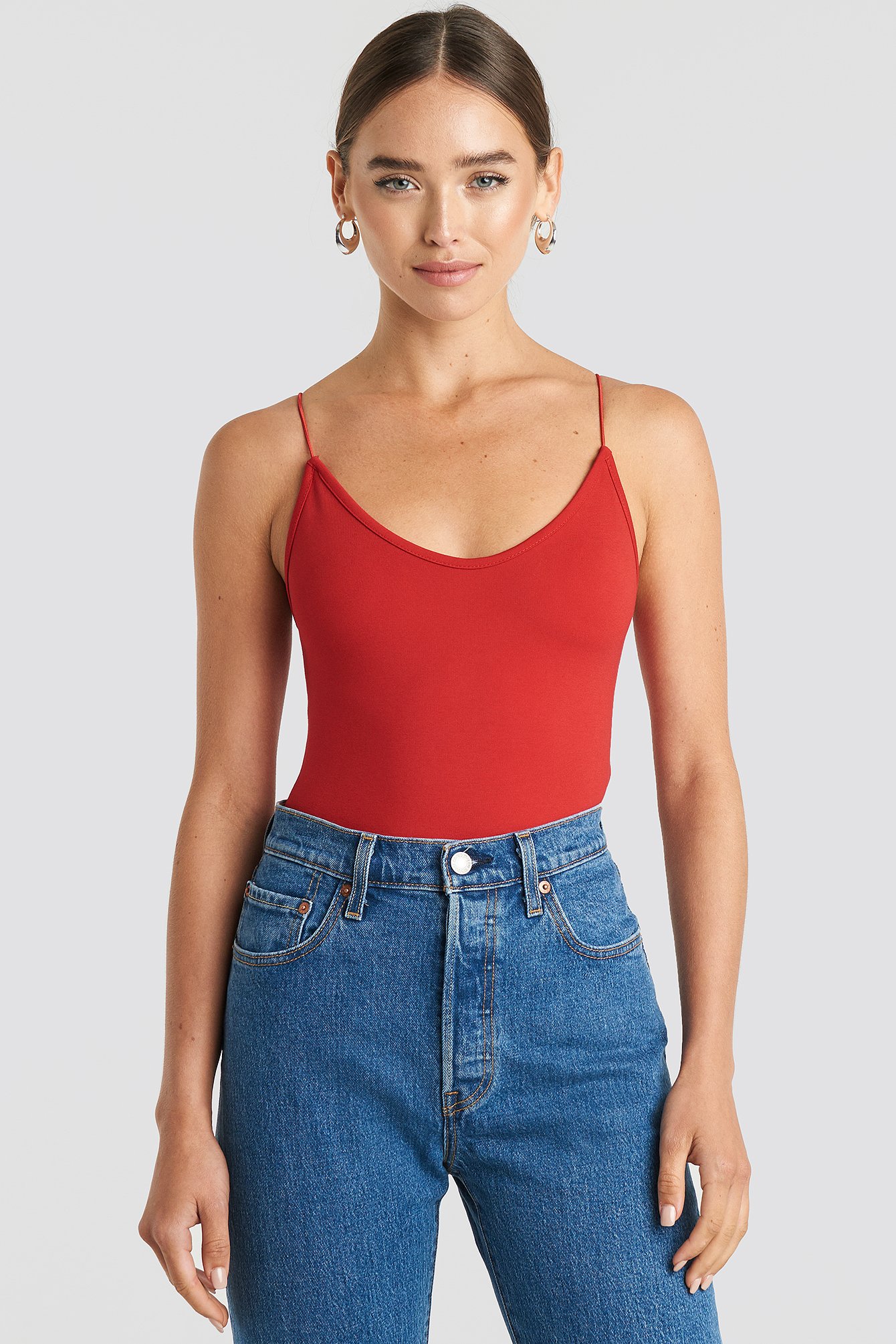 Spaghetti Strap Body Rosso | NA-KD