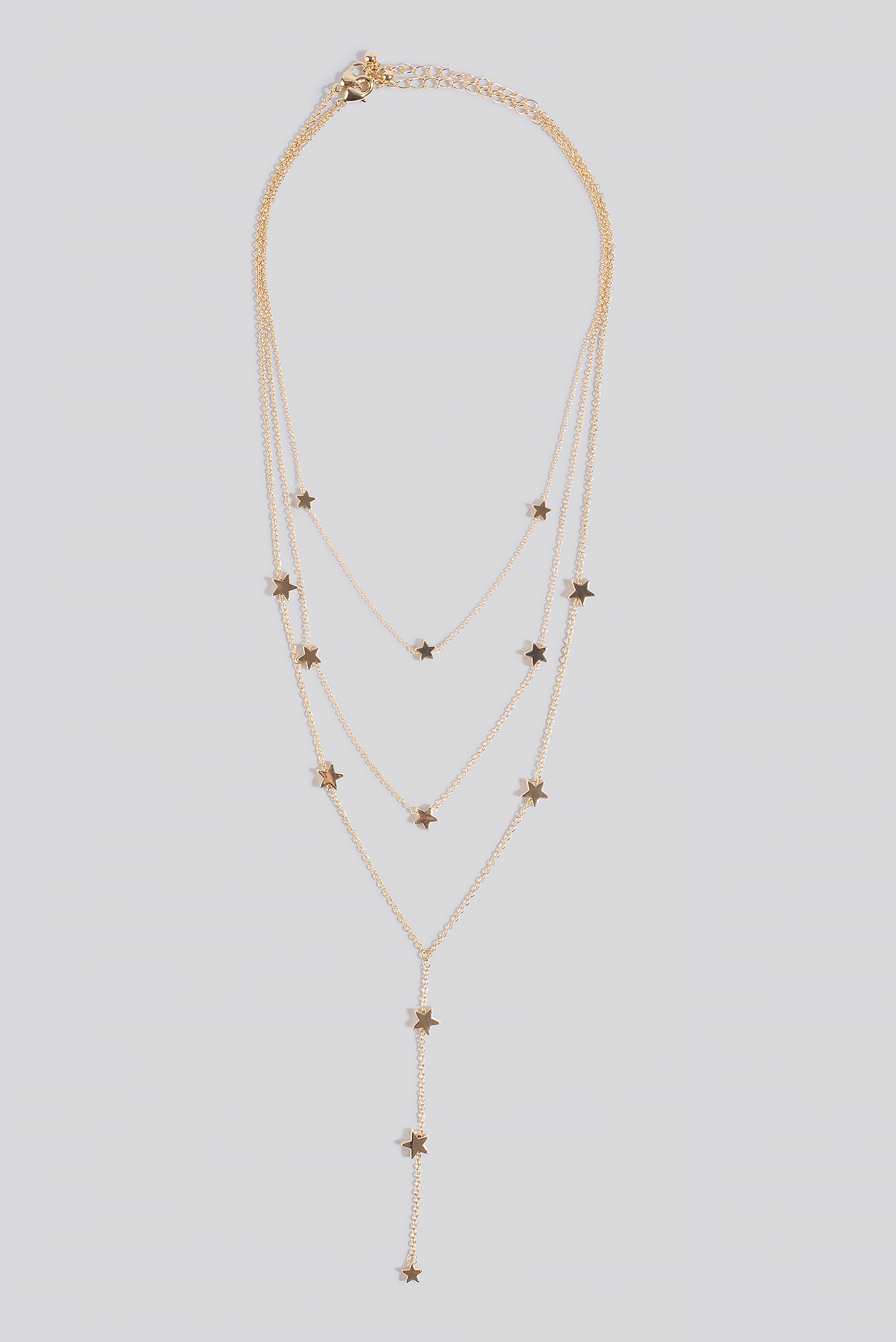Star Detail Drop Chain Necklace Gold | NA-KD