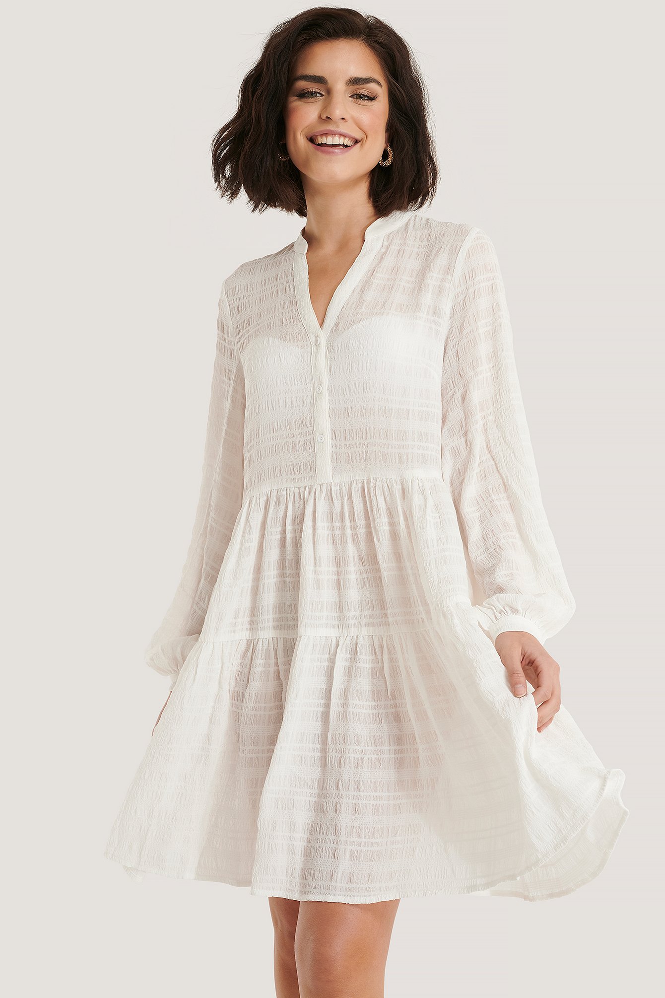 Structure A-Line Dress White | NA-KD