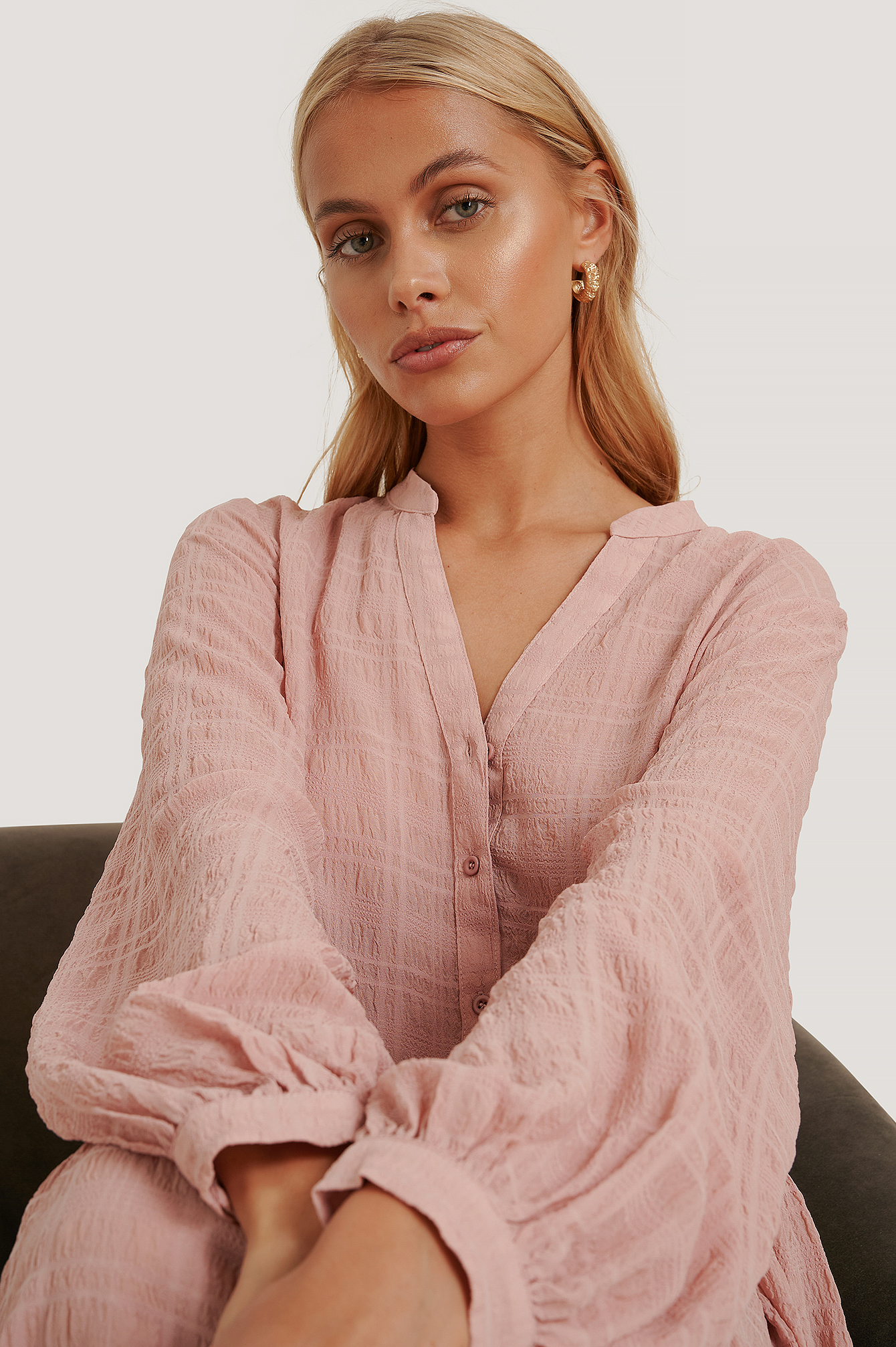 Structure A-Line Dress Pink | na-kd.com