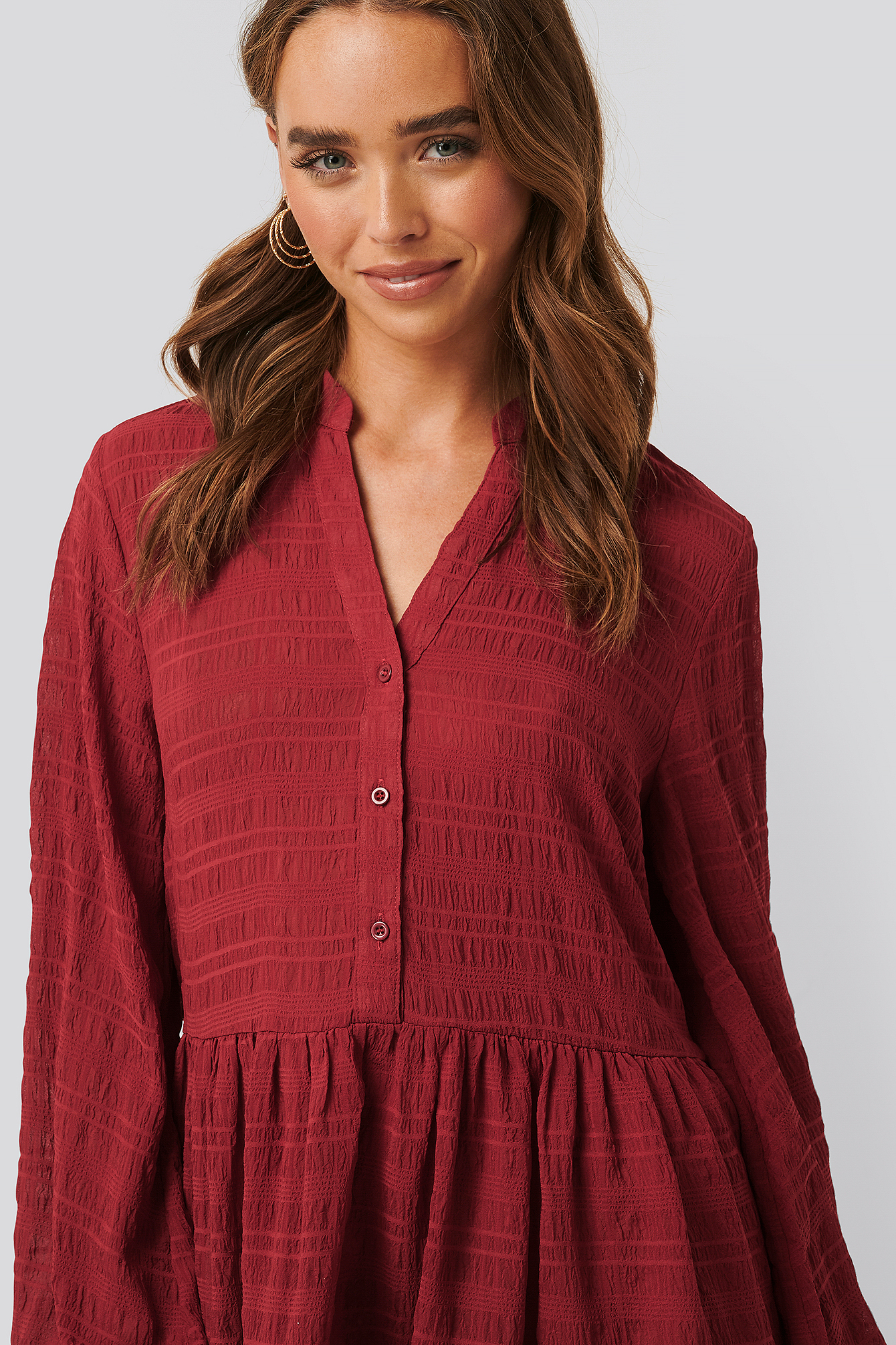 Structure A-Line Dress Red | na-kd.com