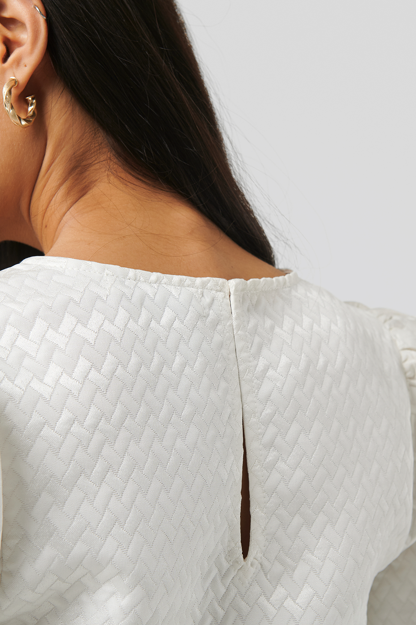 Structured Puff Blouse White | na-kd.com