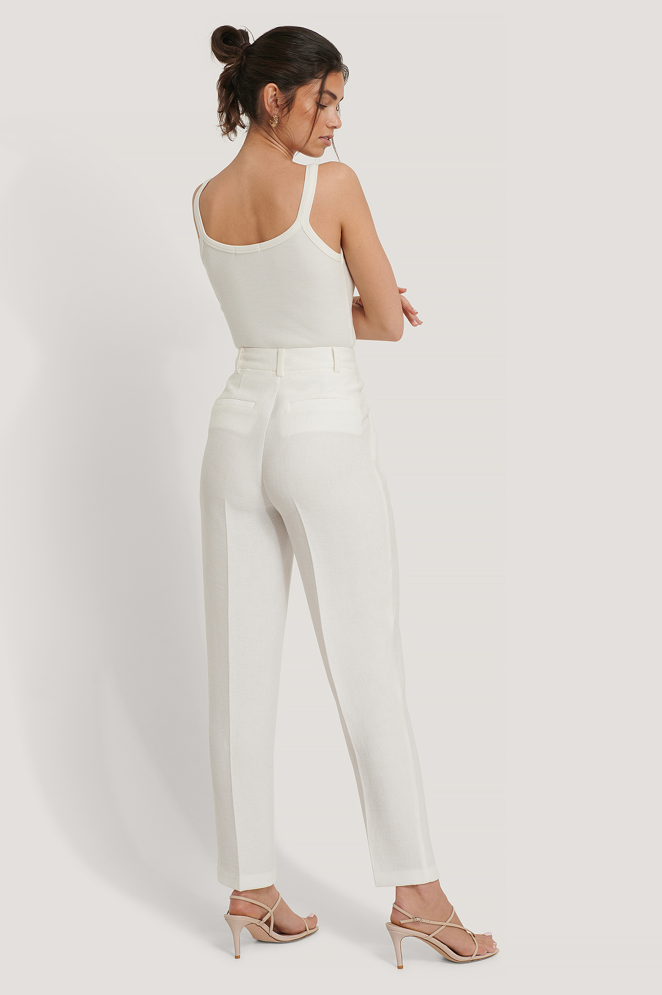 Structured Suit Pants Offwhite | na-kd.com