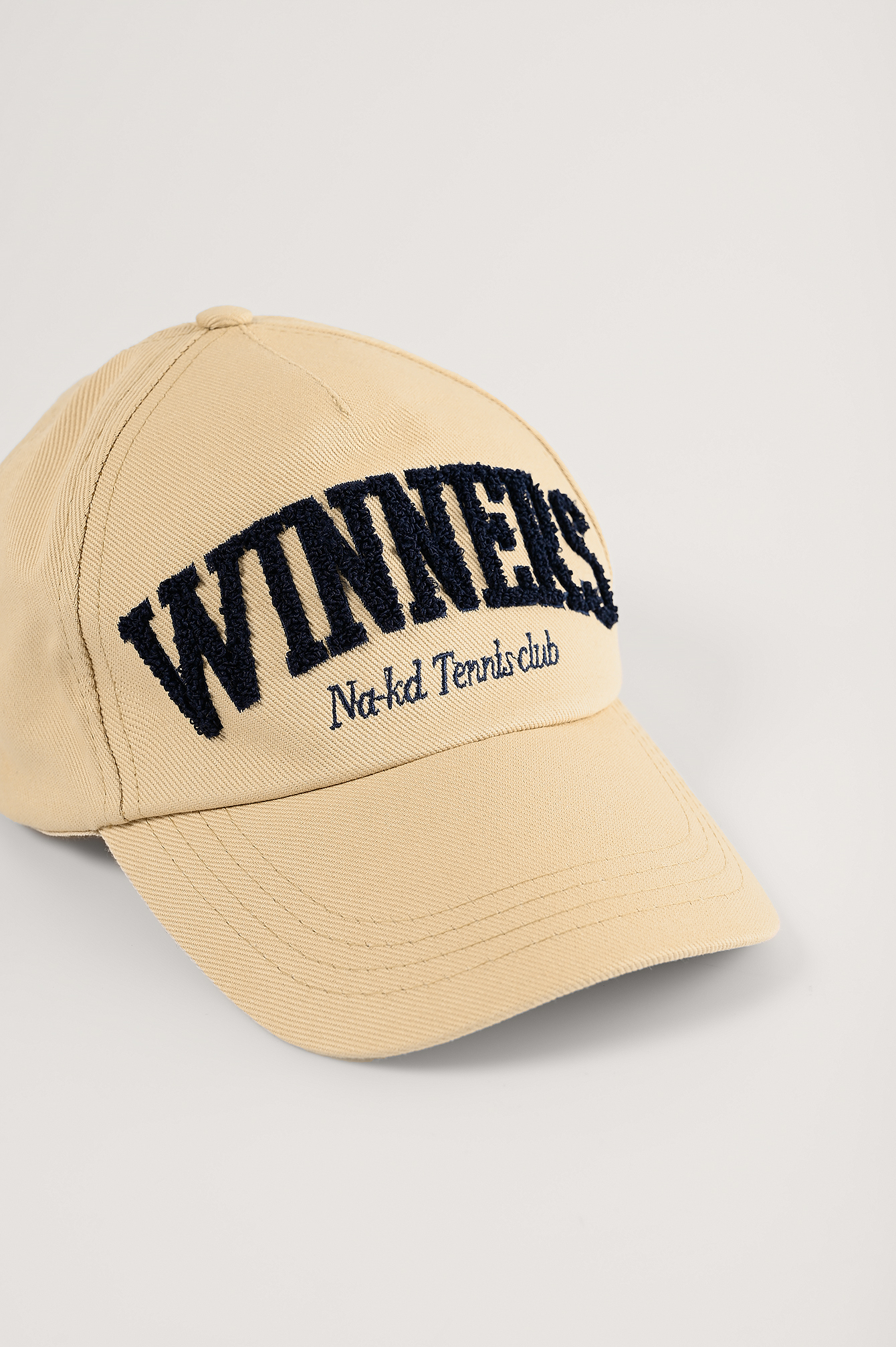 Tennis Club Printed Cap Beige | na-kd.com