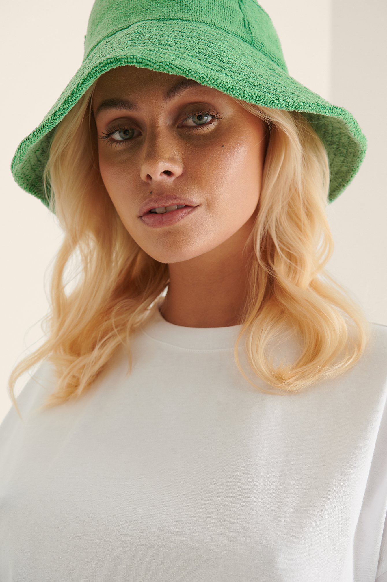 Terrycloth Bucket Hat Green | NA-KD