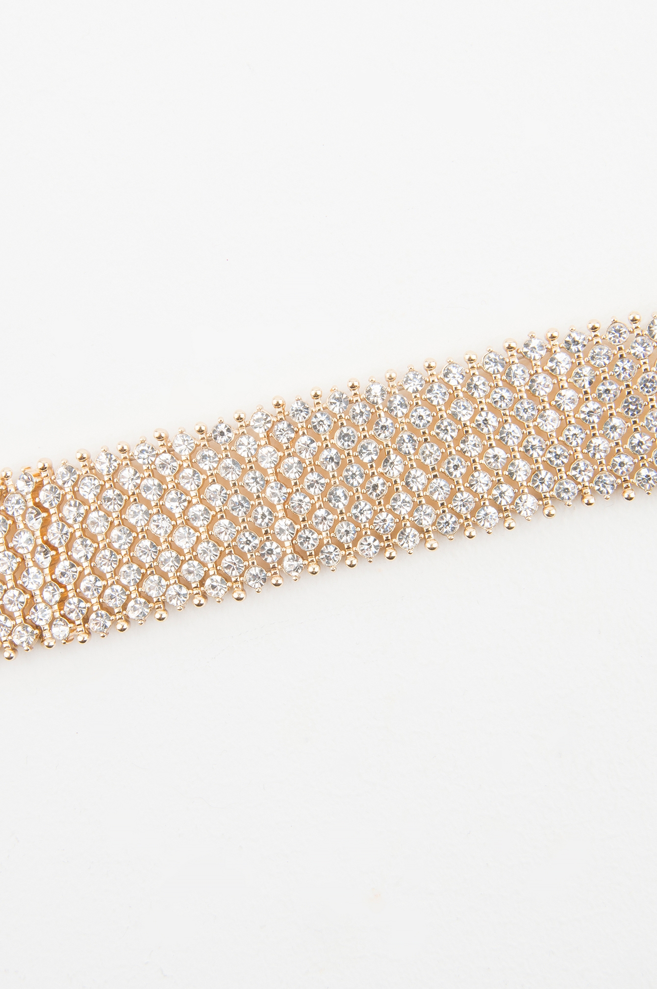 Thick Wide Rhinestone Choker Gold | na-kd.com