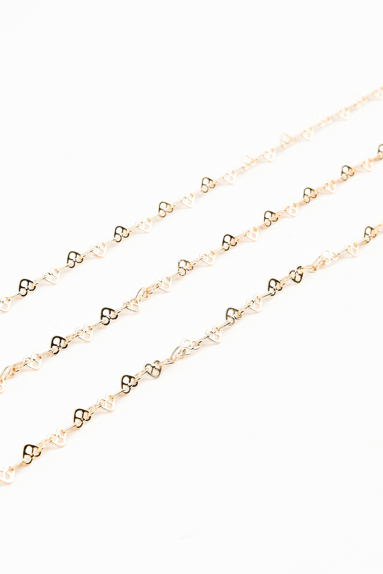 Triple Layer Heart Chain Choker Gold | na-kd.com