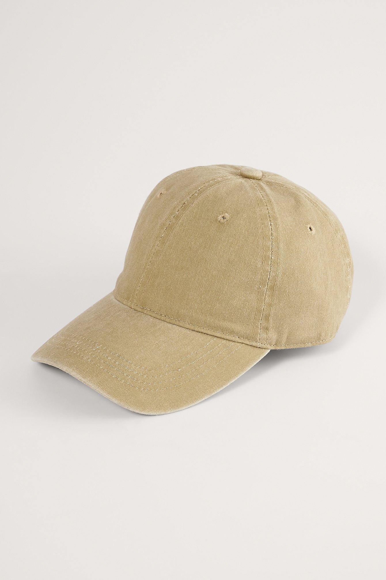 Washed Denim Look Cap Beige | NA-KD