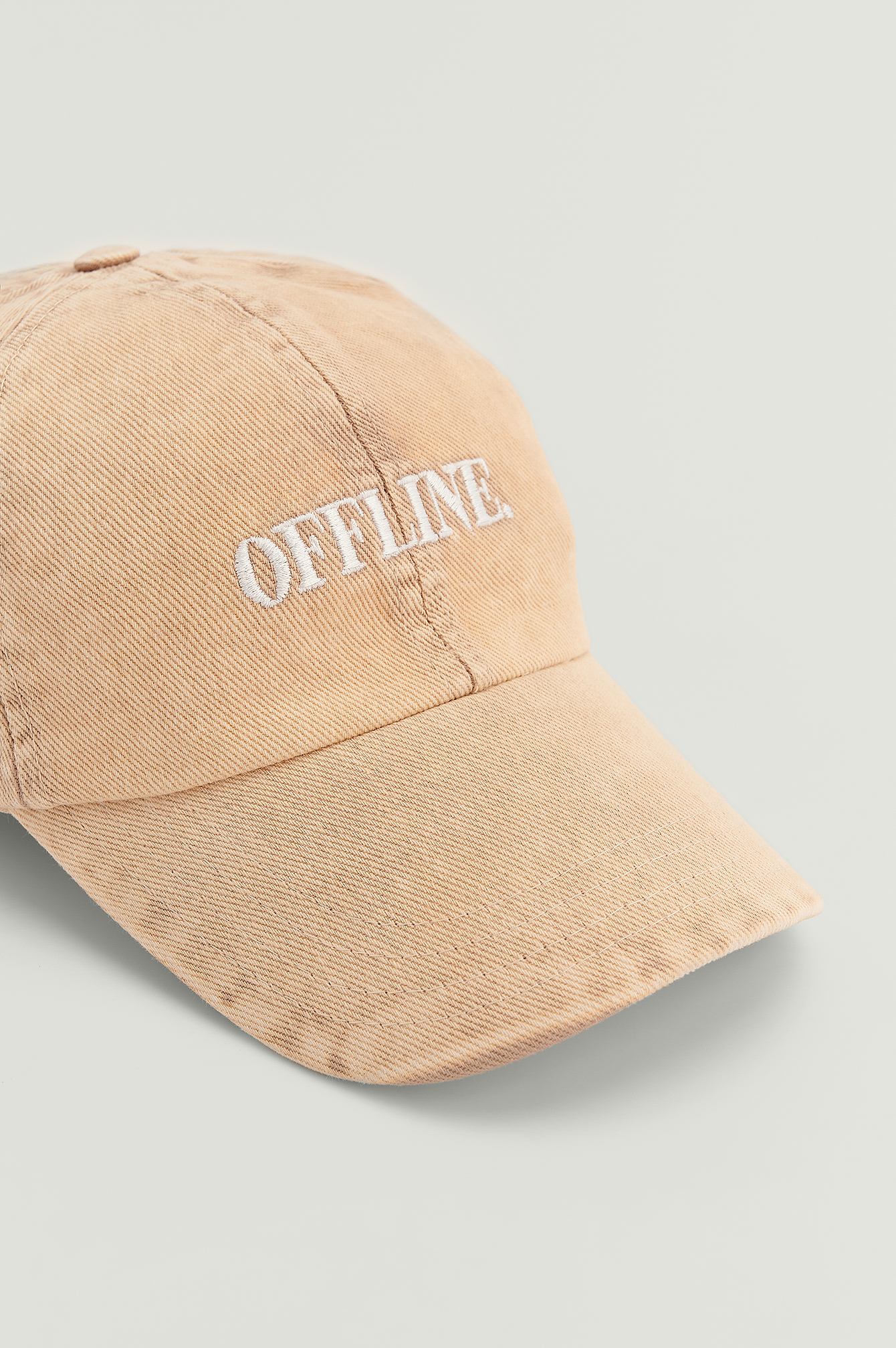 Washed Baseball Cap Beige | na-kd.com