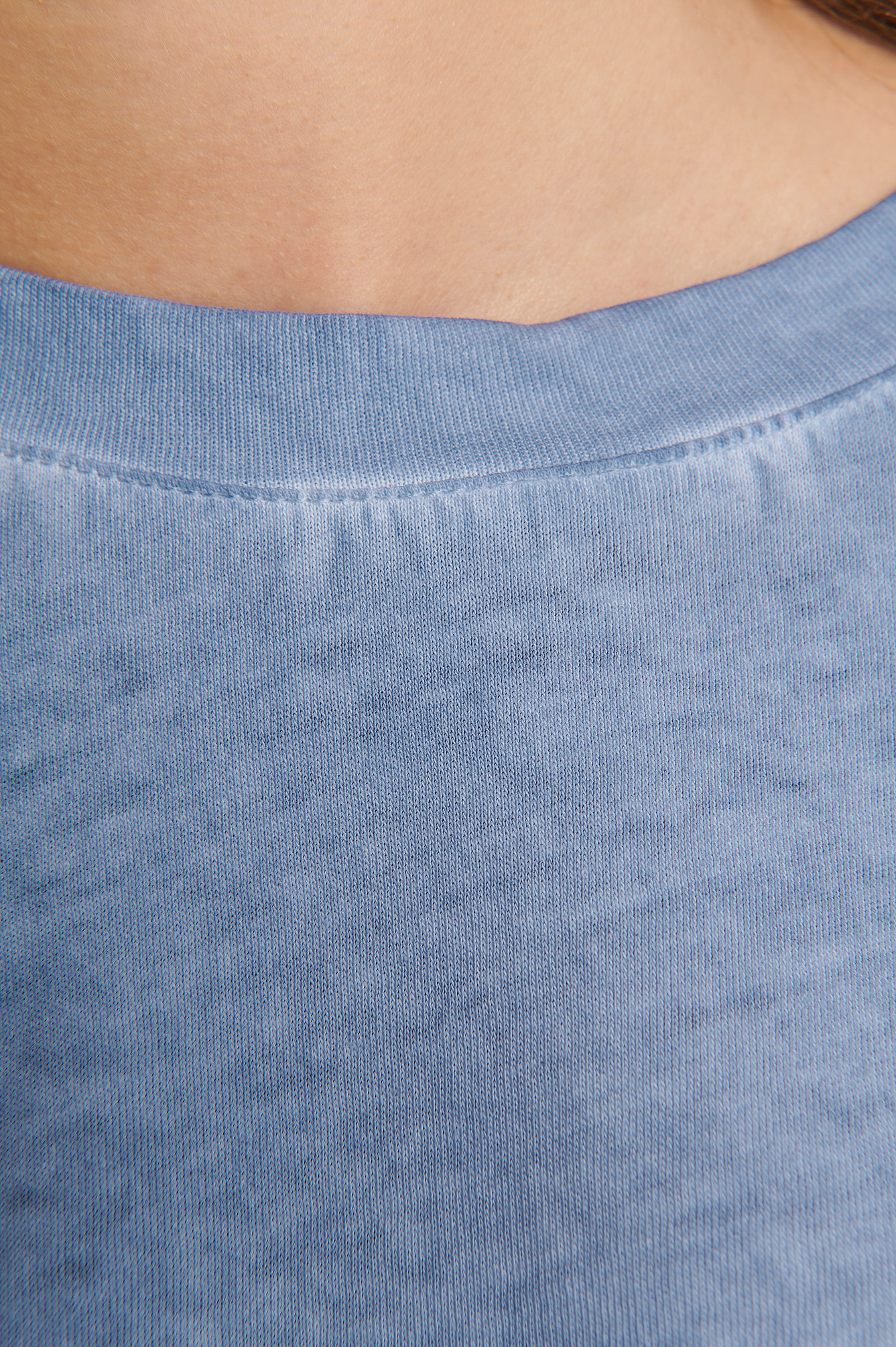 Washed Out Tee Blue | na-kd.com