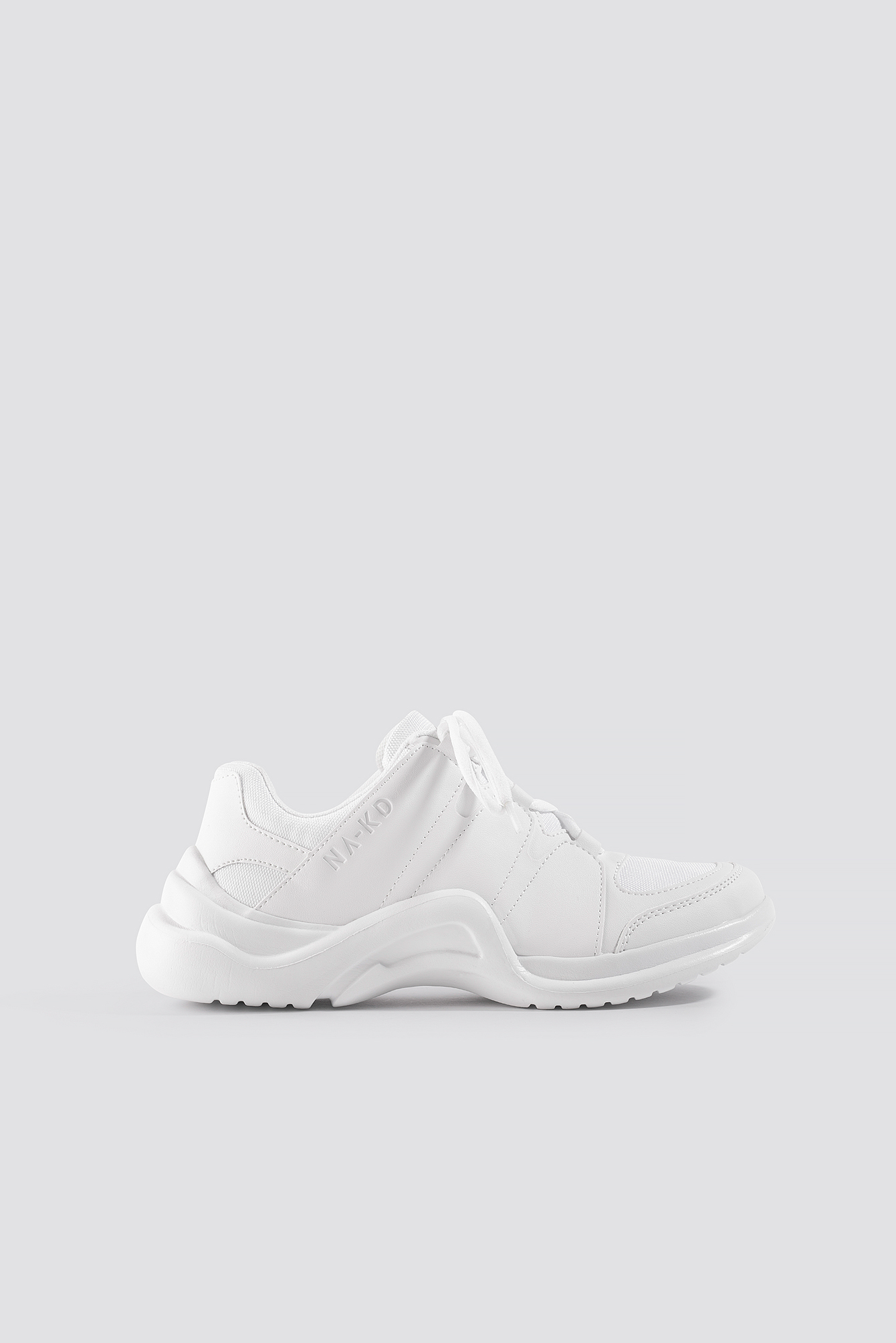 Wavy Sole Trainers White | NA-KD