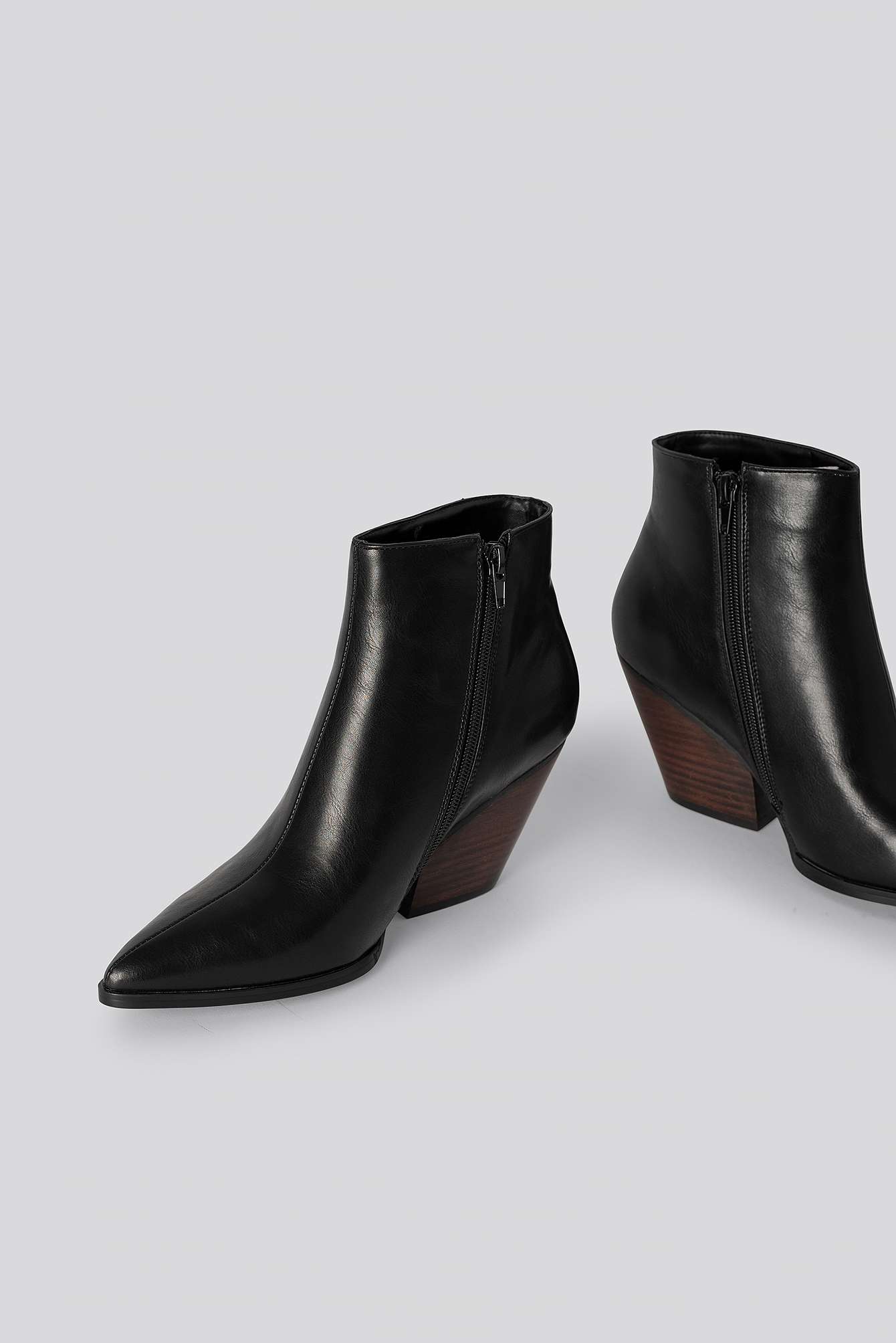 Western Heel Pointy Boots Black | na-kd.com