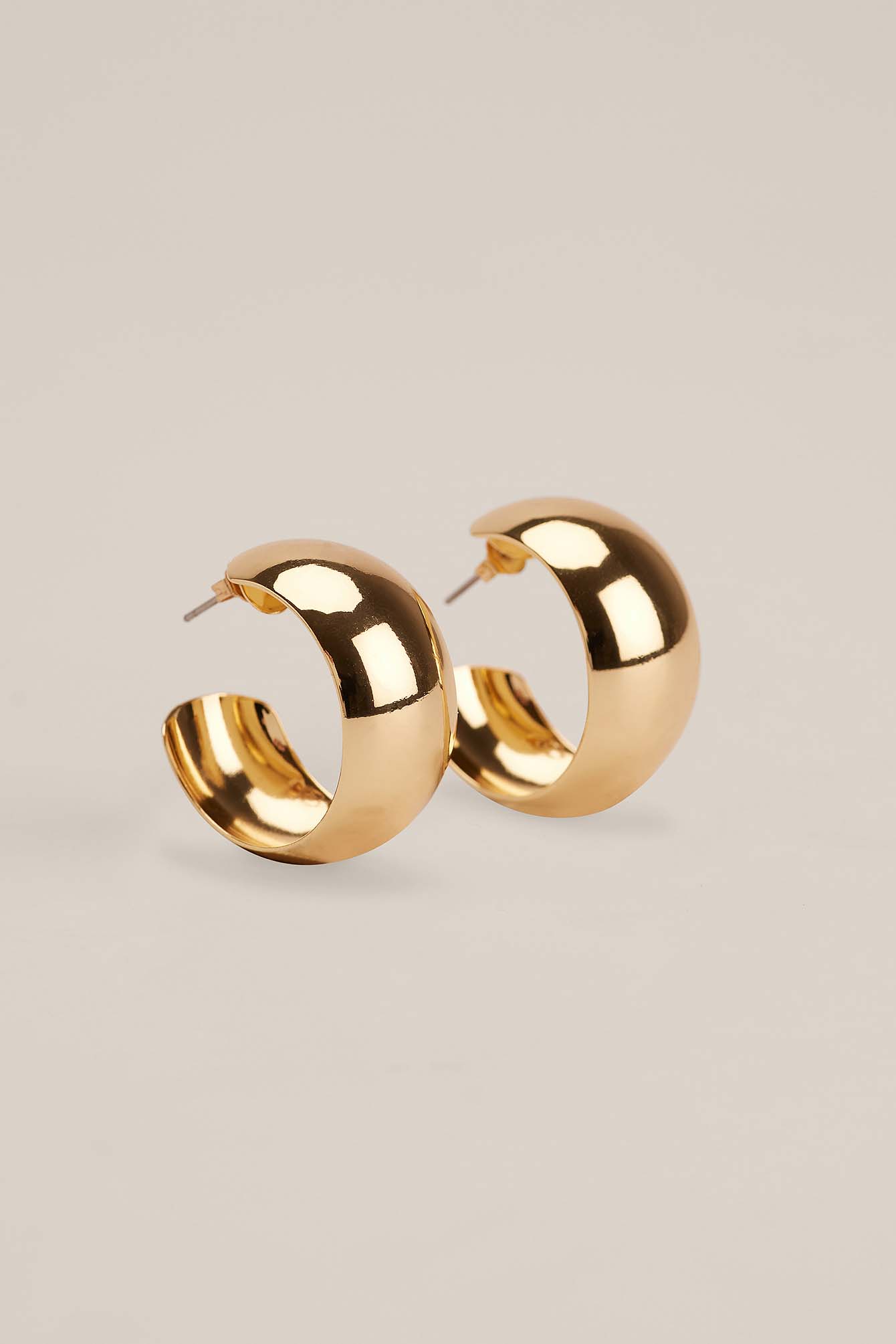 Wide Chunky Hoops Gold | NA-KD