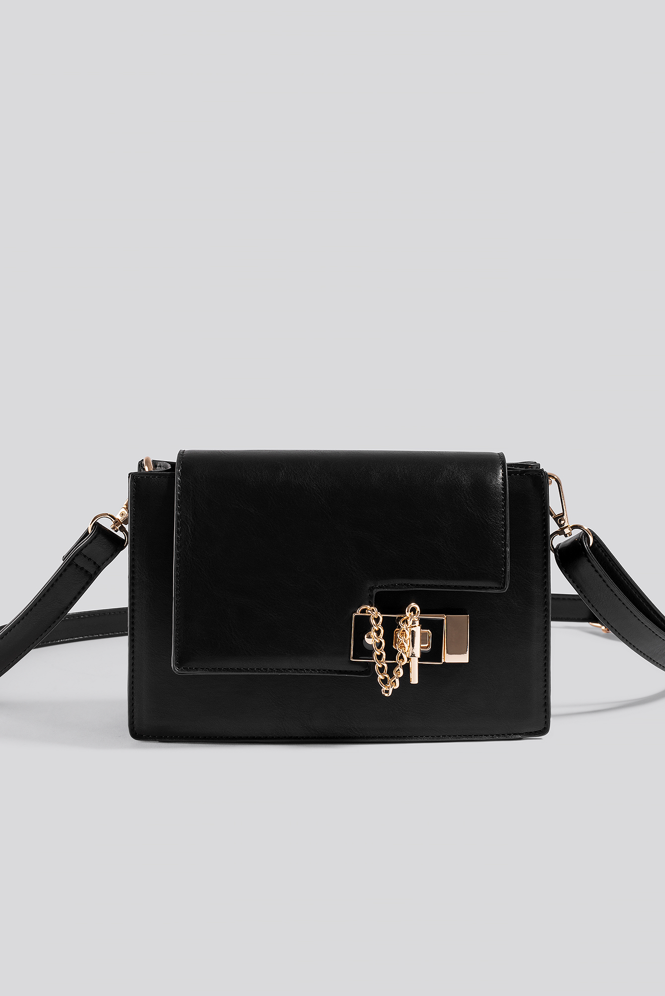 Wide Slide Closure Bag Schwarz | NA-KD