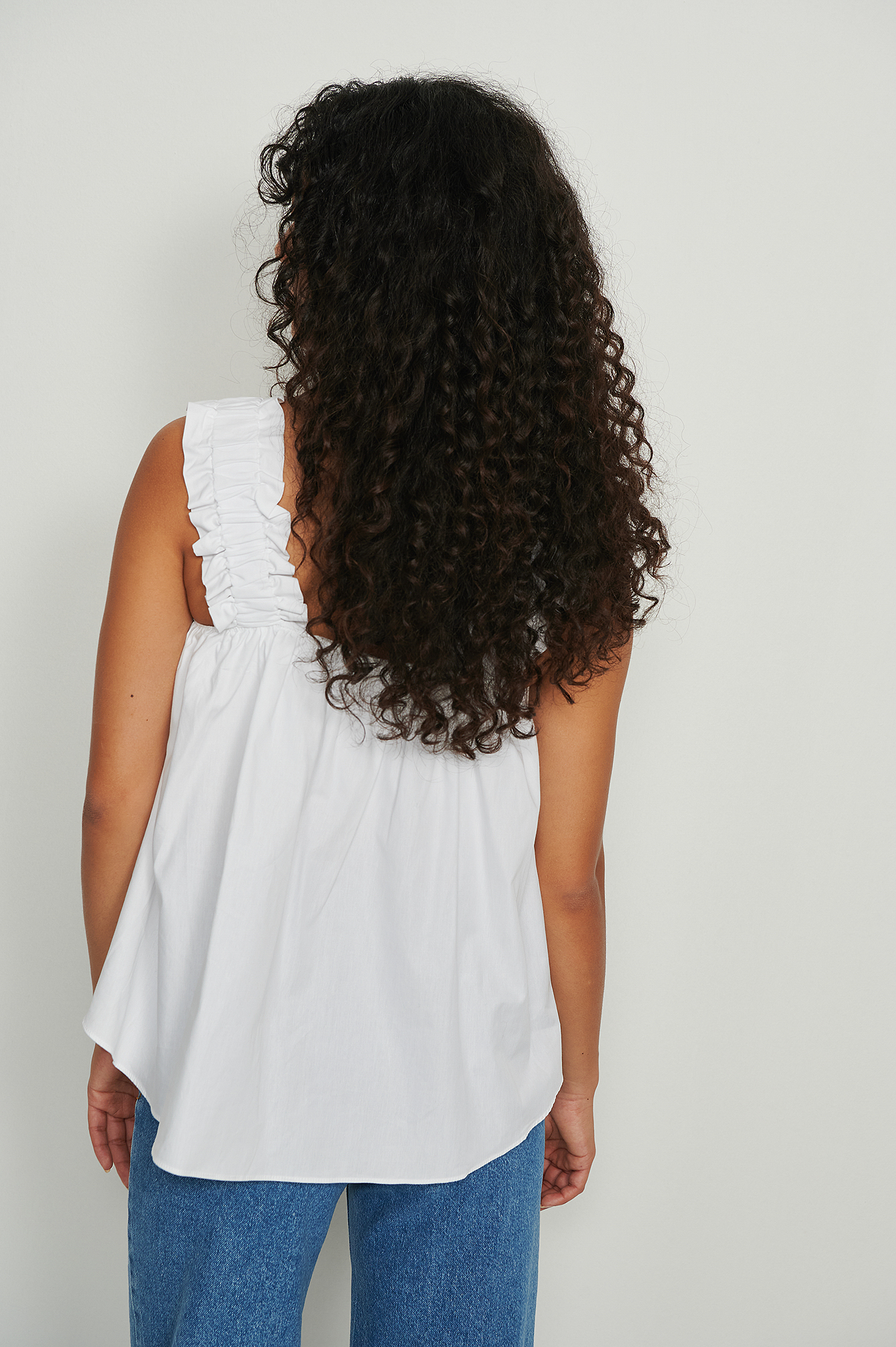 Wide Strap Top White | na-kd.com