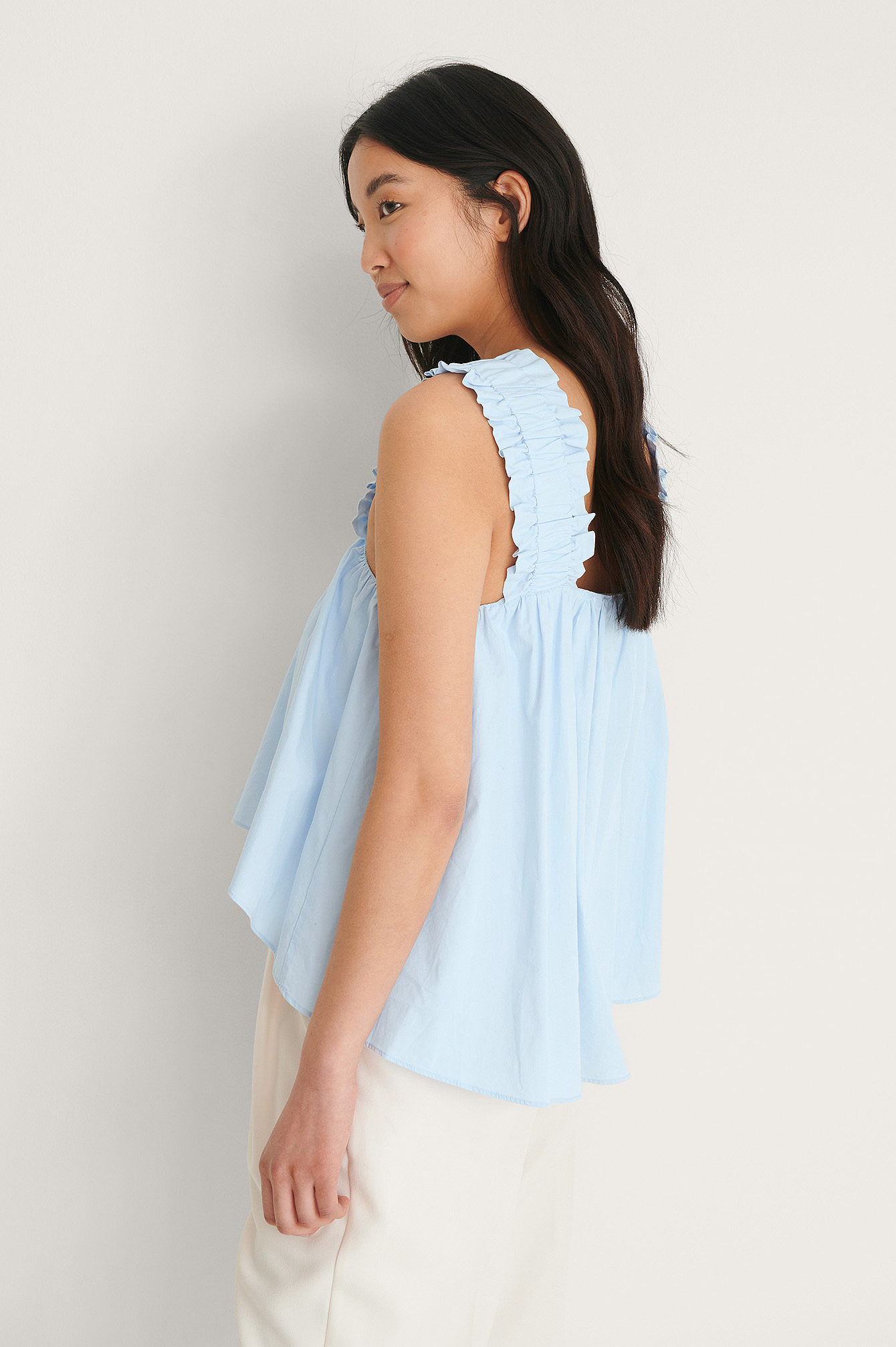 Wide Strap Top Blue | na-kd.com