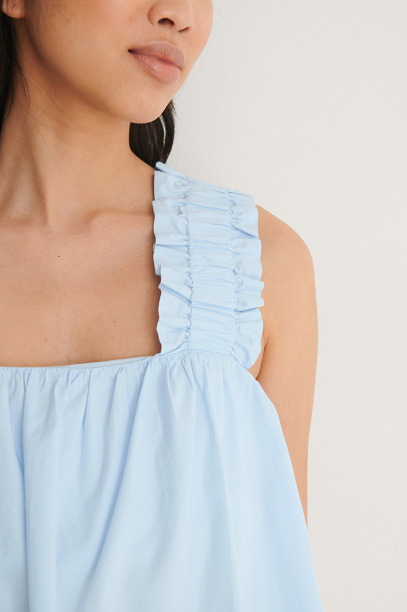 Wide Strap Top Blue | na-kd.com