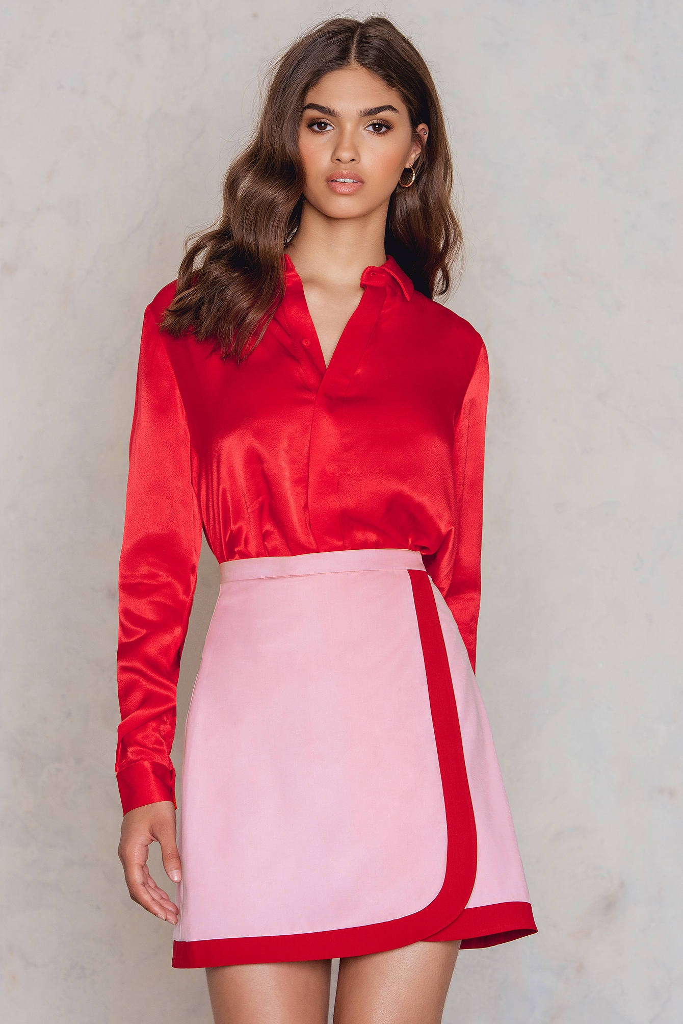 Wrapped Mini Skirt Multicolor | NA-KD