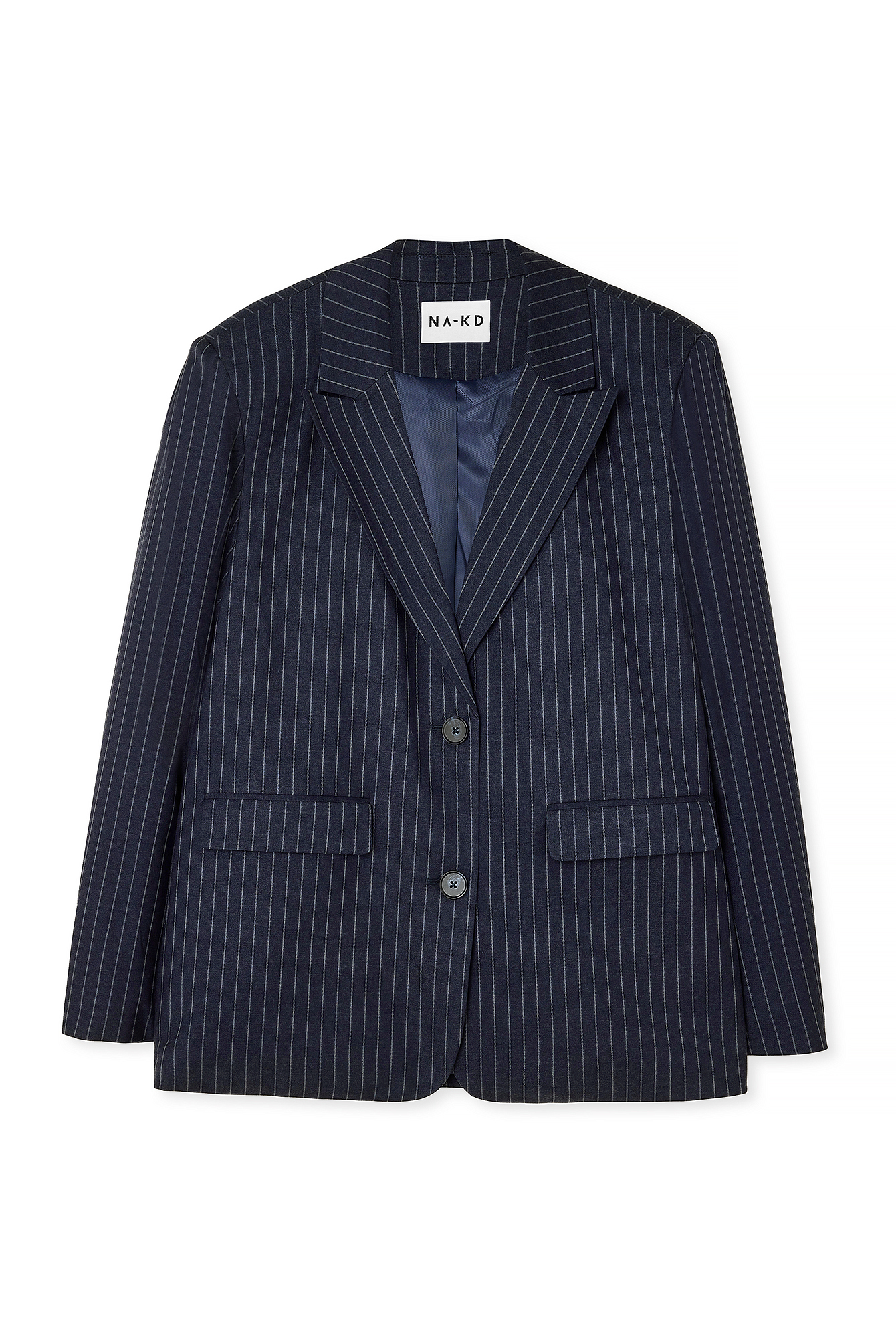 Oversized Boxy Blazer Blue | NA-KD