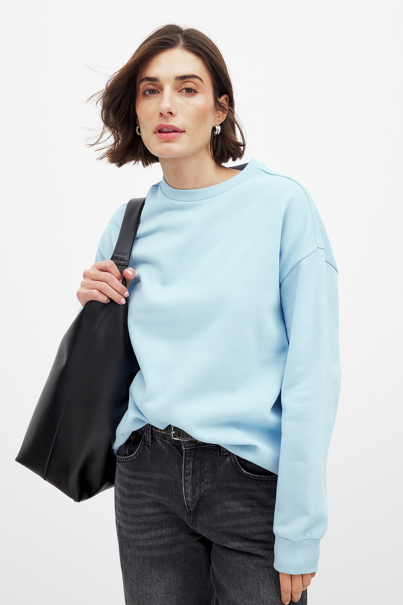 Oversized Sweatshirt Blue | NA-KD