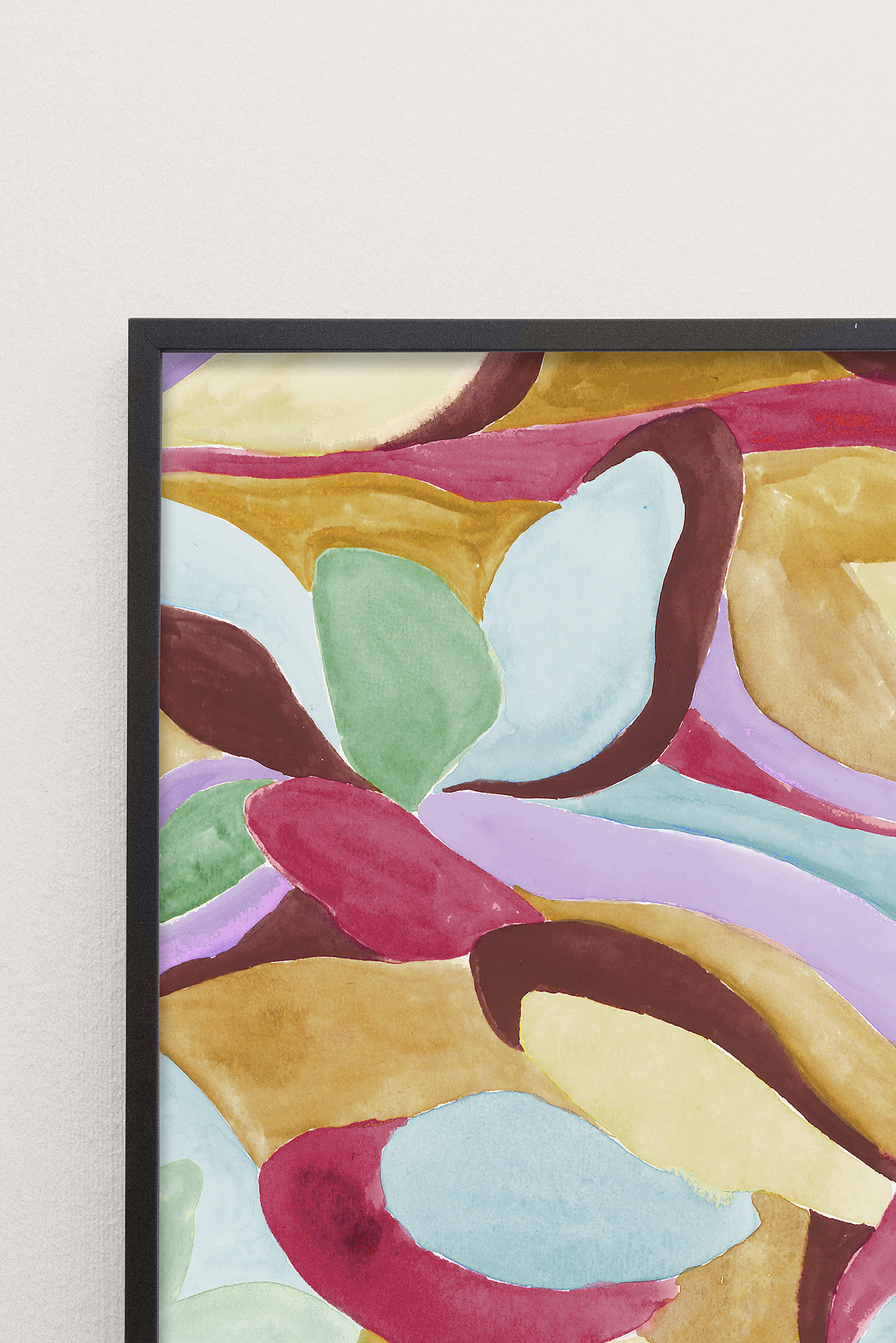 Painted Shapes Poster Multicolor | na-kd.com