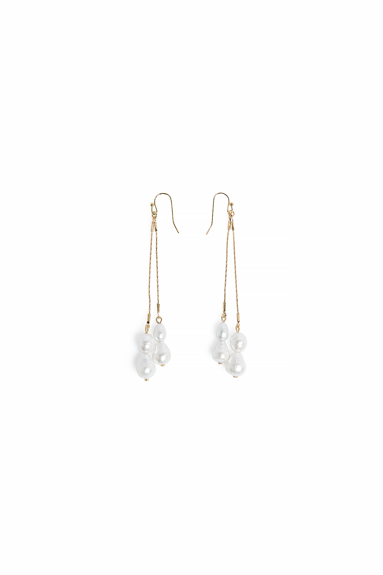 Pearl Dangle Earrings Gold | NA-KD