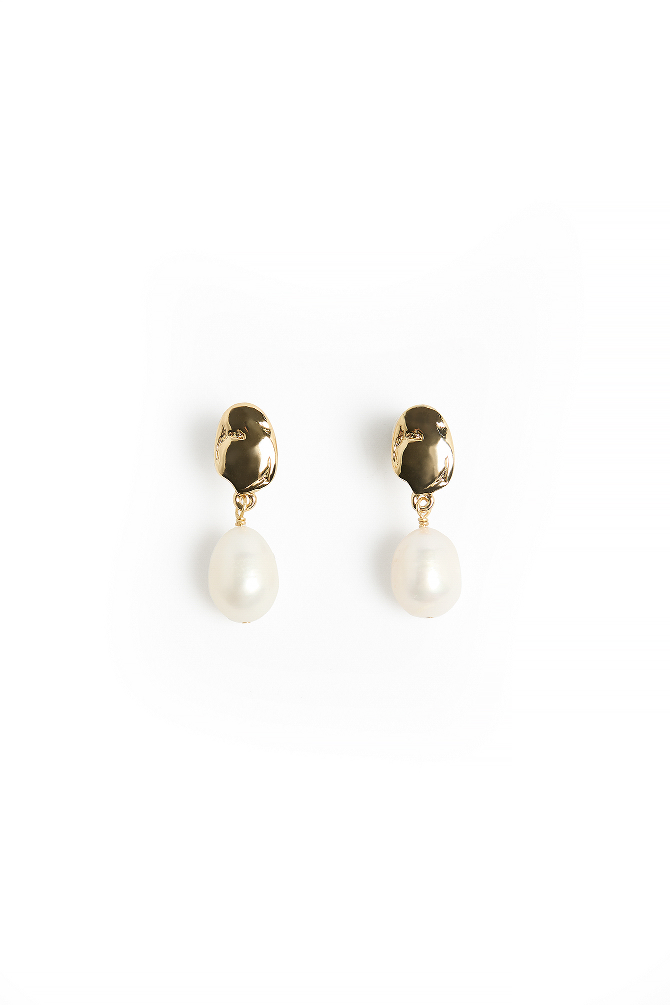 Pearl Earrings Gold | NA-KD