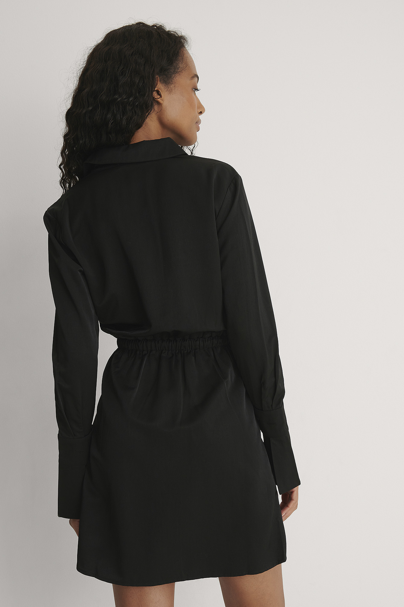 Elastic Waist Dress Black | na-kd.com
