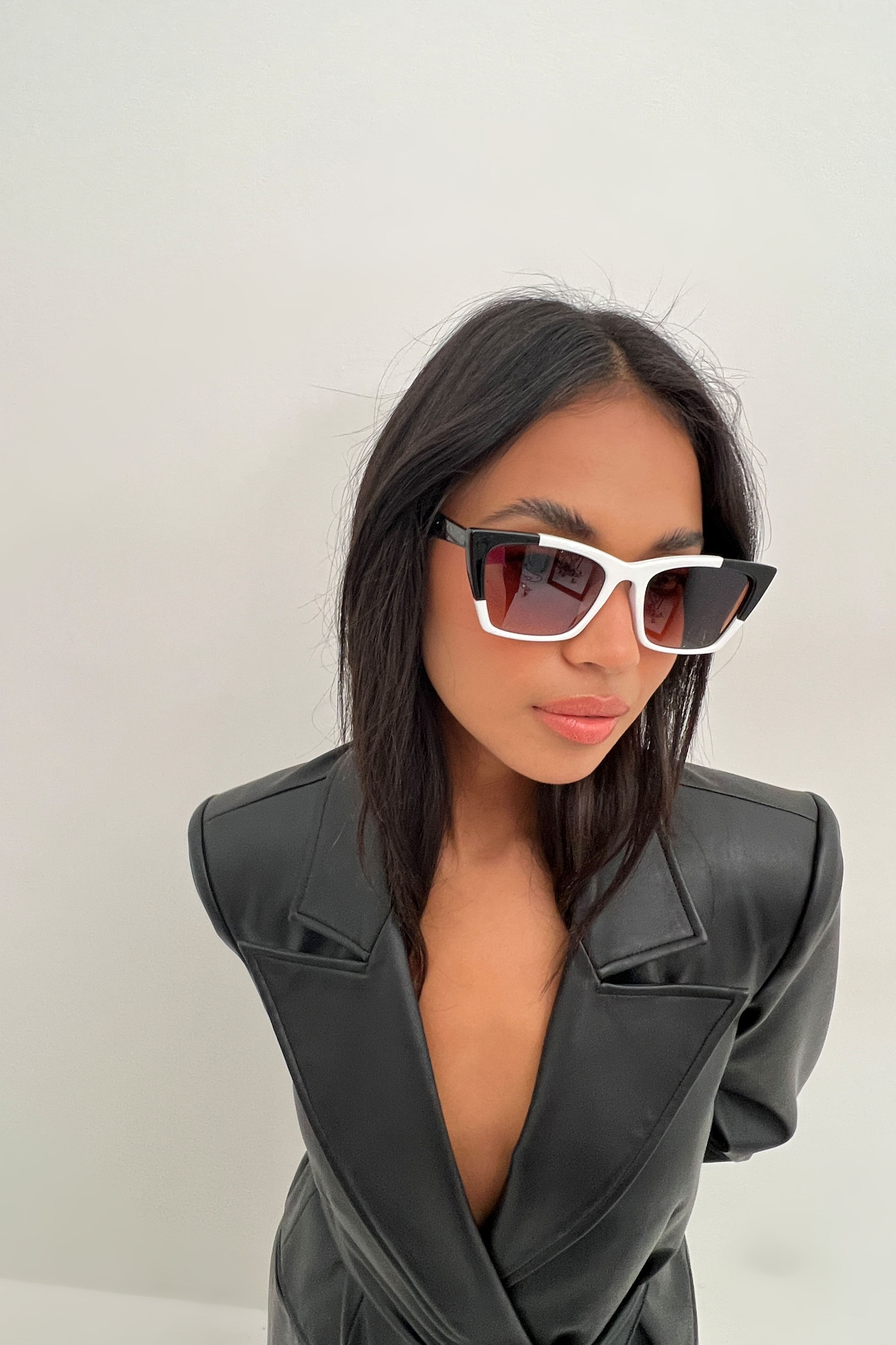 Pointy Two Color Sunglasses Multicolor | na-kd.com