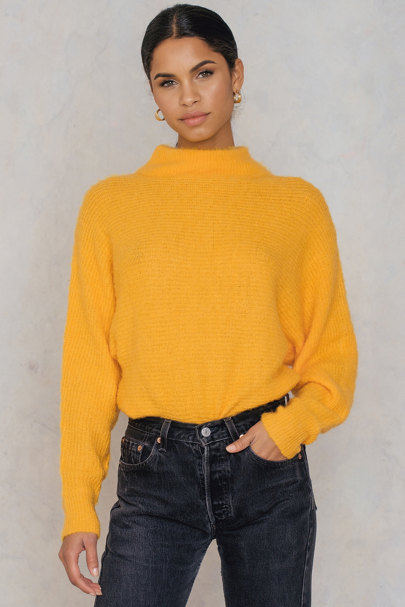 Hot Mustard Knit Yellow | NA-KD