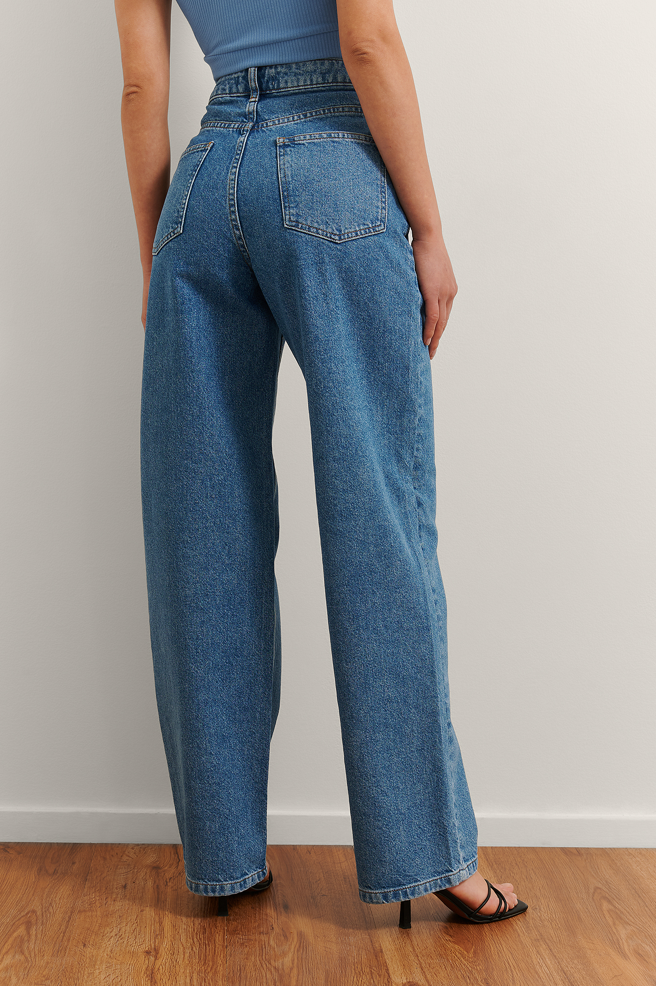 Wide Leg Denim Blue | na-kd.com