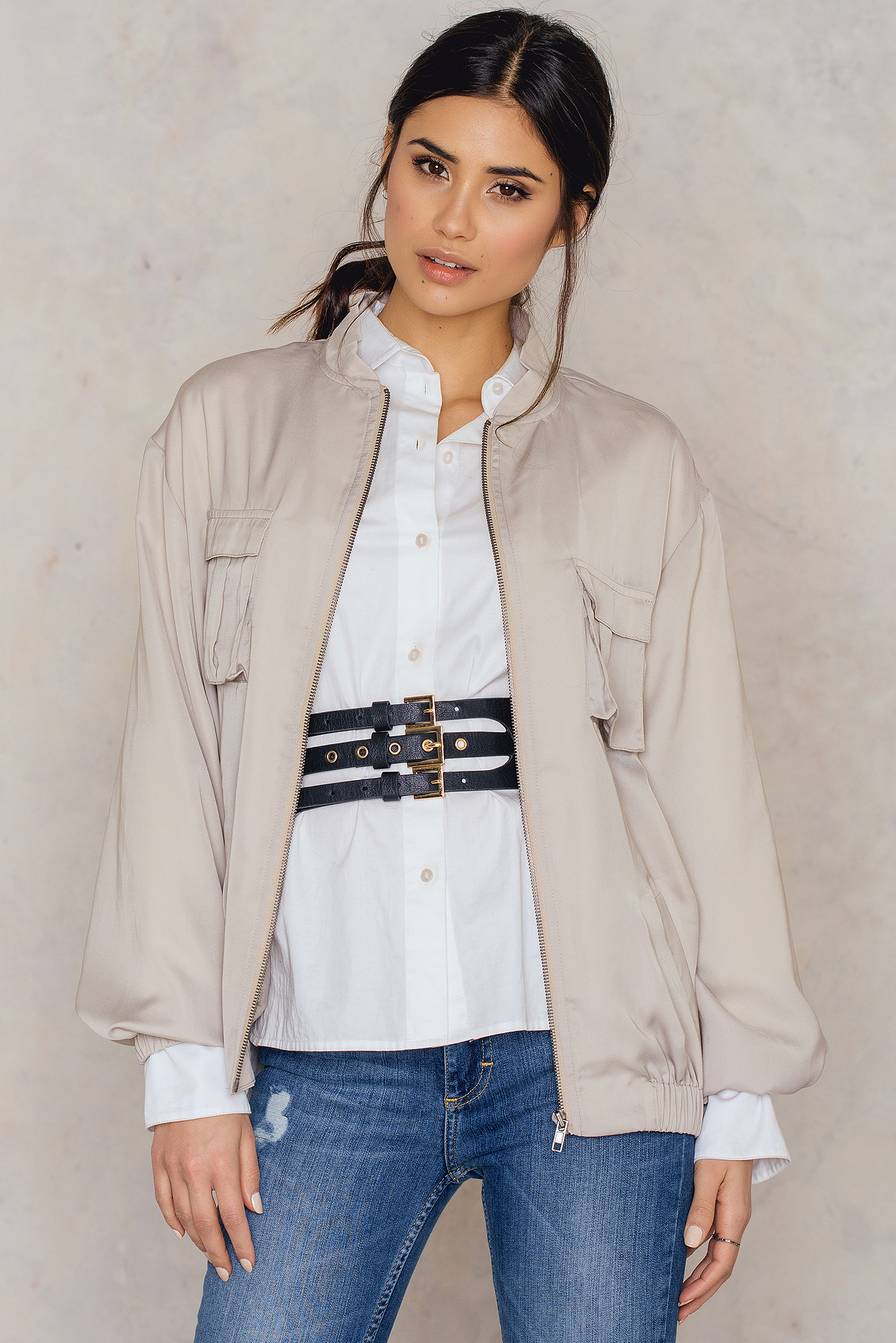 Wanja jacket Beige | NA-KD