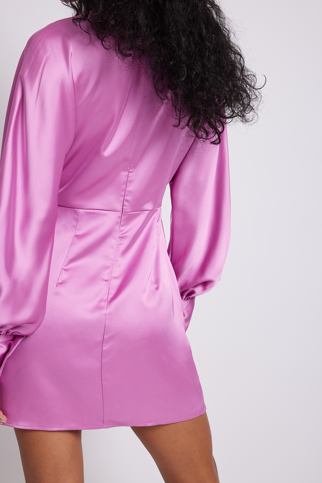 Satin Dress Pink | na-kd.com