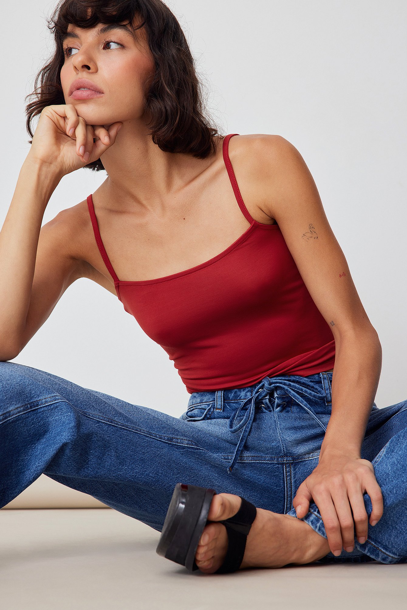 Sheer Singlet Red | NA-KD