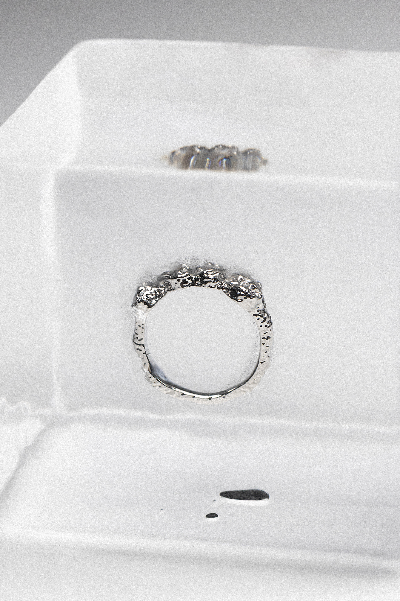 Silver Plated Stone Ring Silver | NA-KD