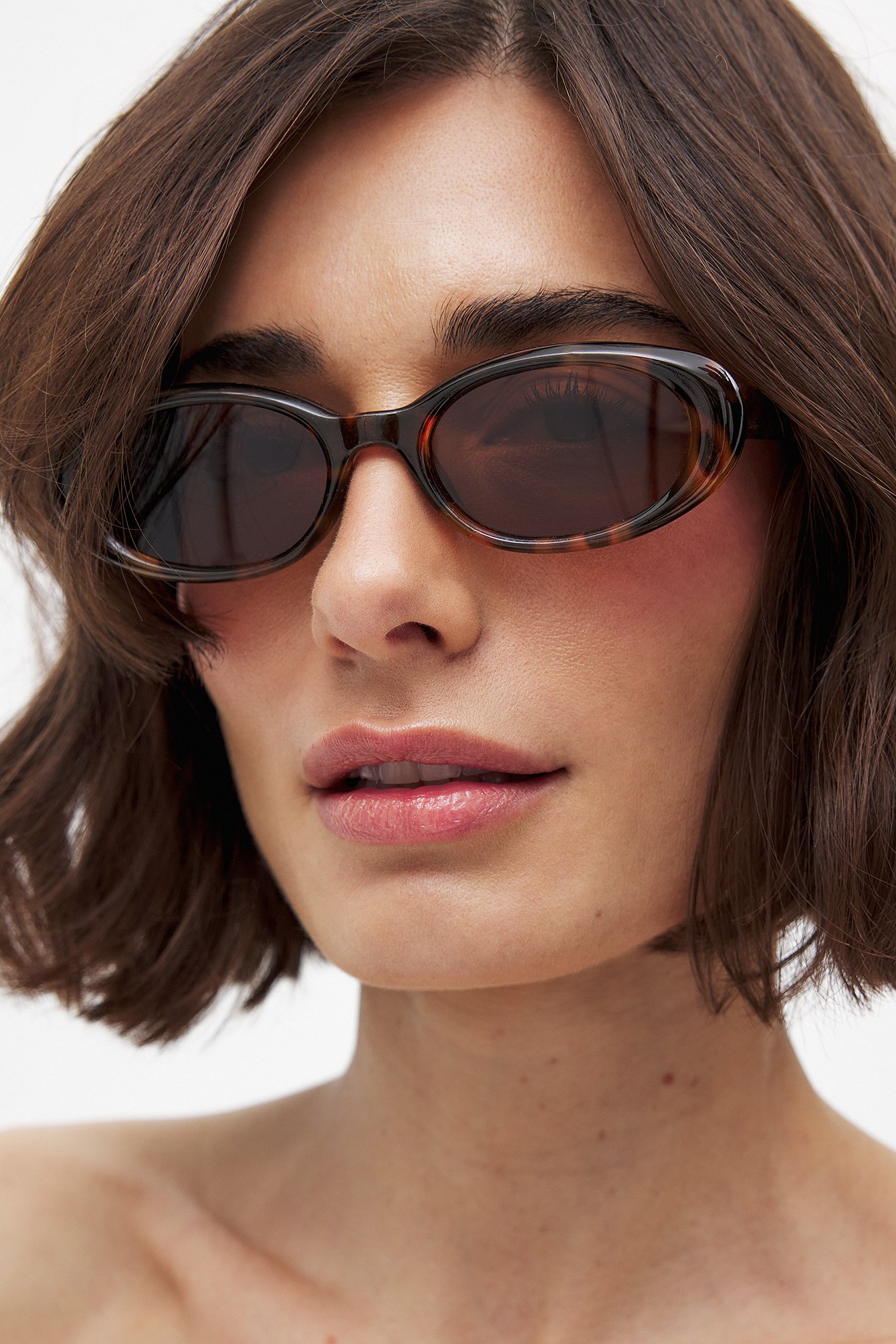 Slim Frame Sunglasses Brown | NA-KD